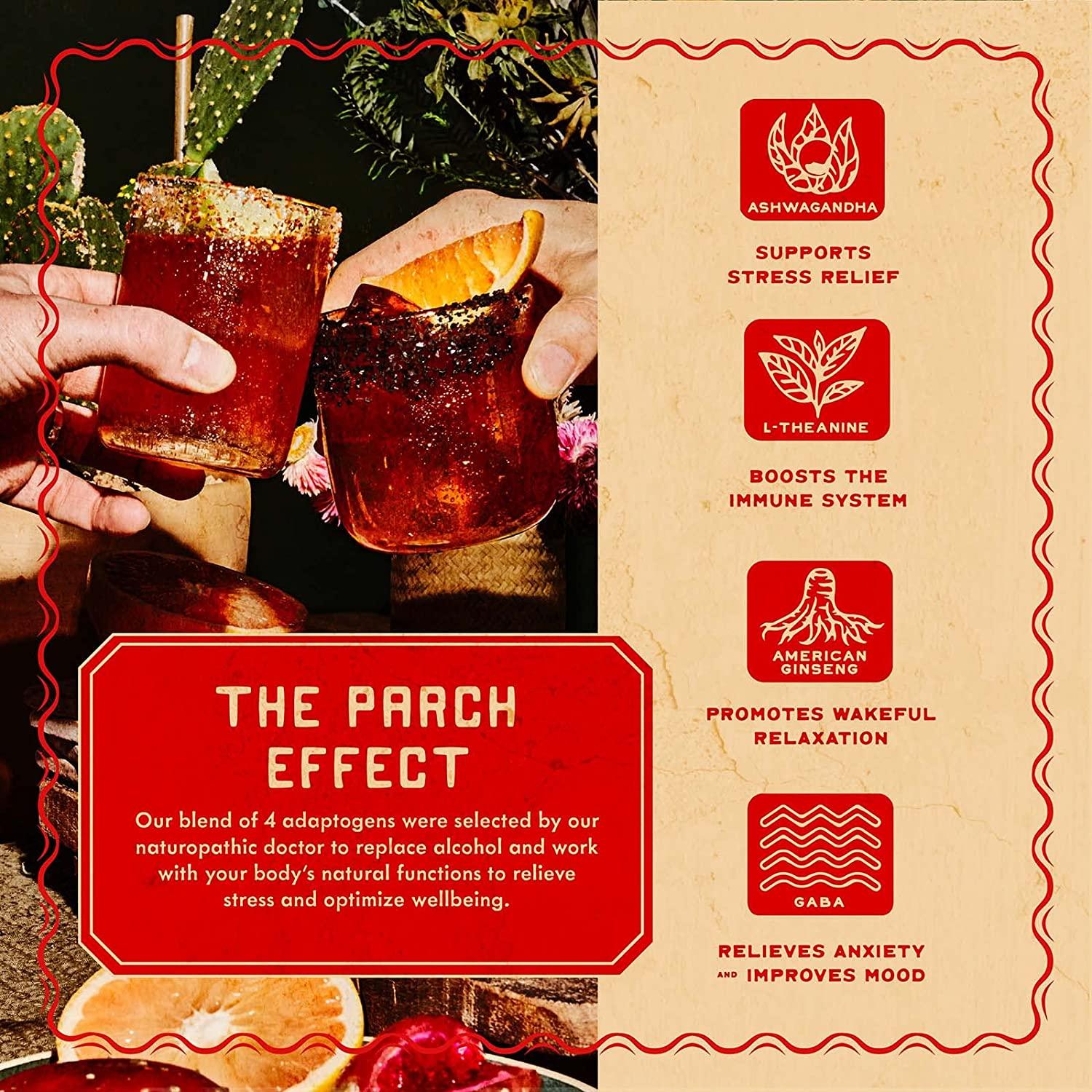 PARCH Prickly Paloma 8 Pack - Non Alcoholic Agave Cocktail with Desert ...