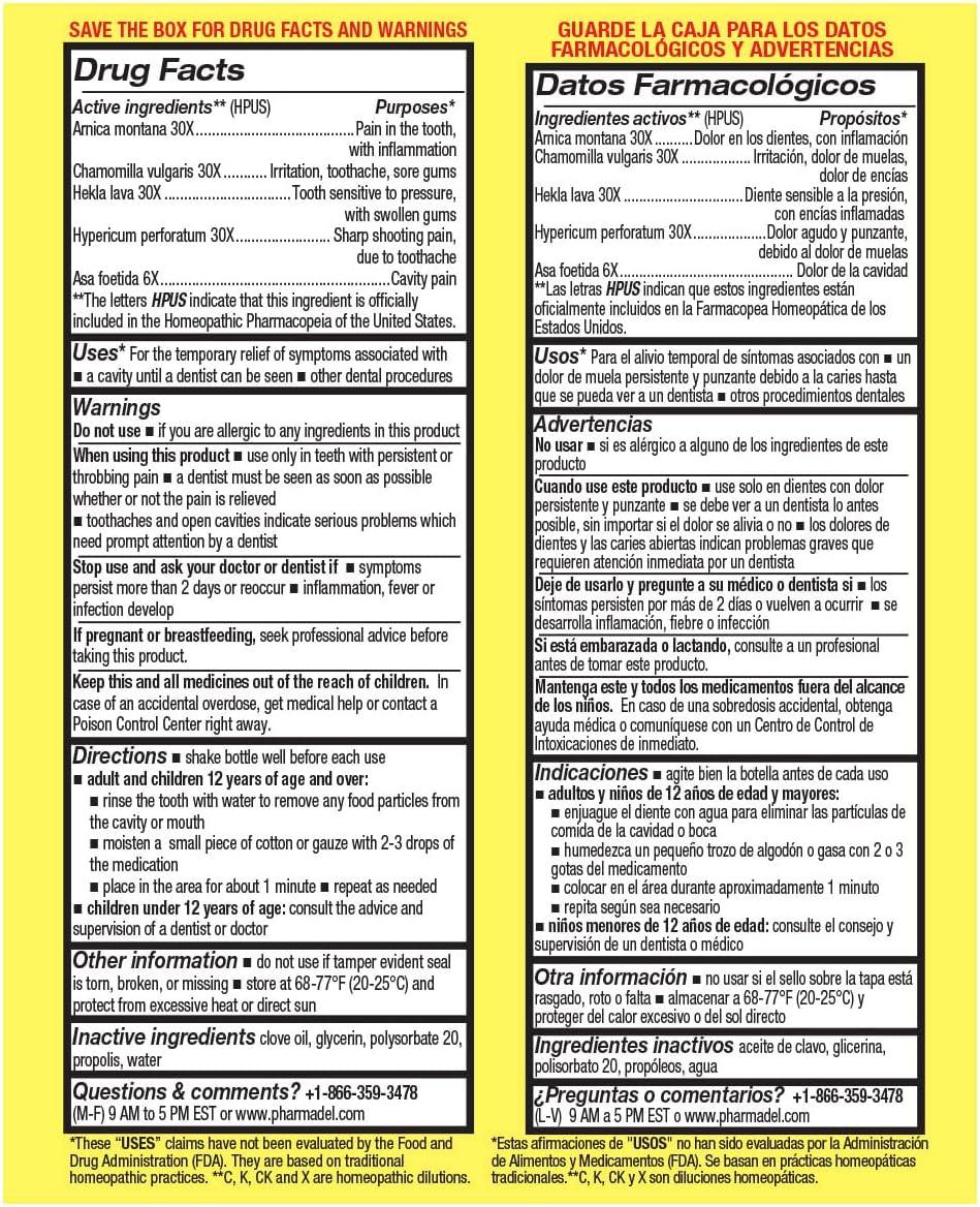 Dolodent Tooth Pain Relief Drops for Adults - Natural Oral Pain Relief ...