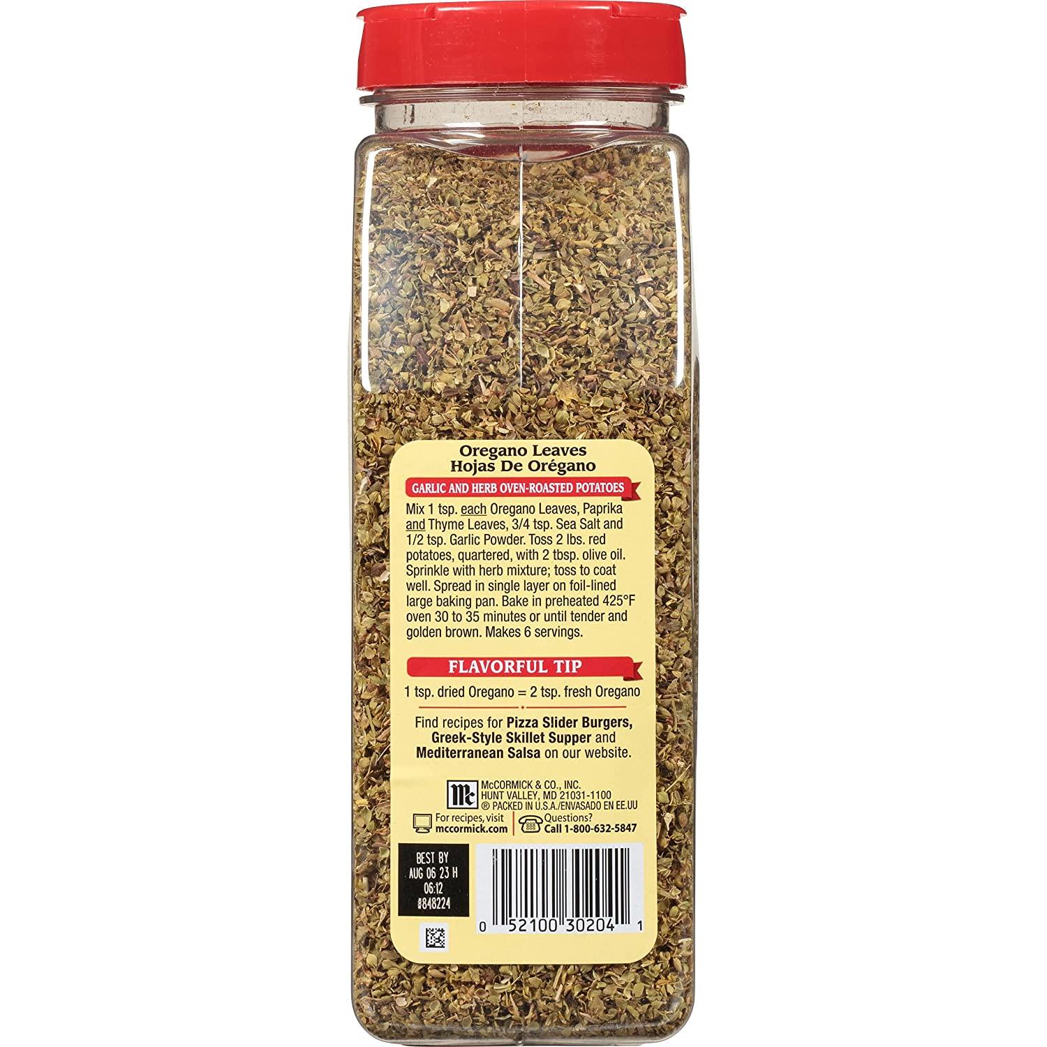 Mccormick Oregano Leaves 5 oz - Premium Quality Seasoning | Buy Now ...