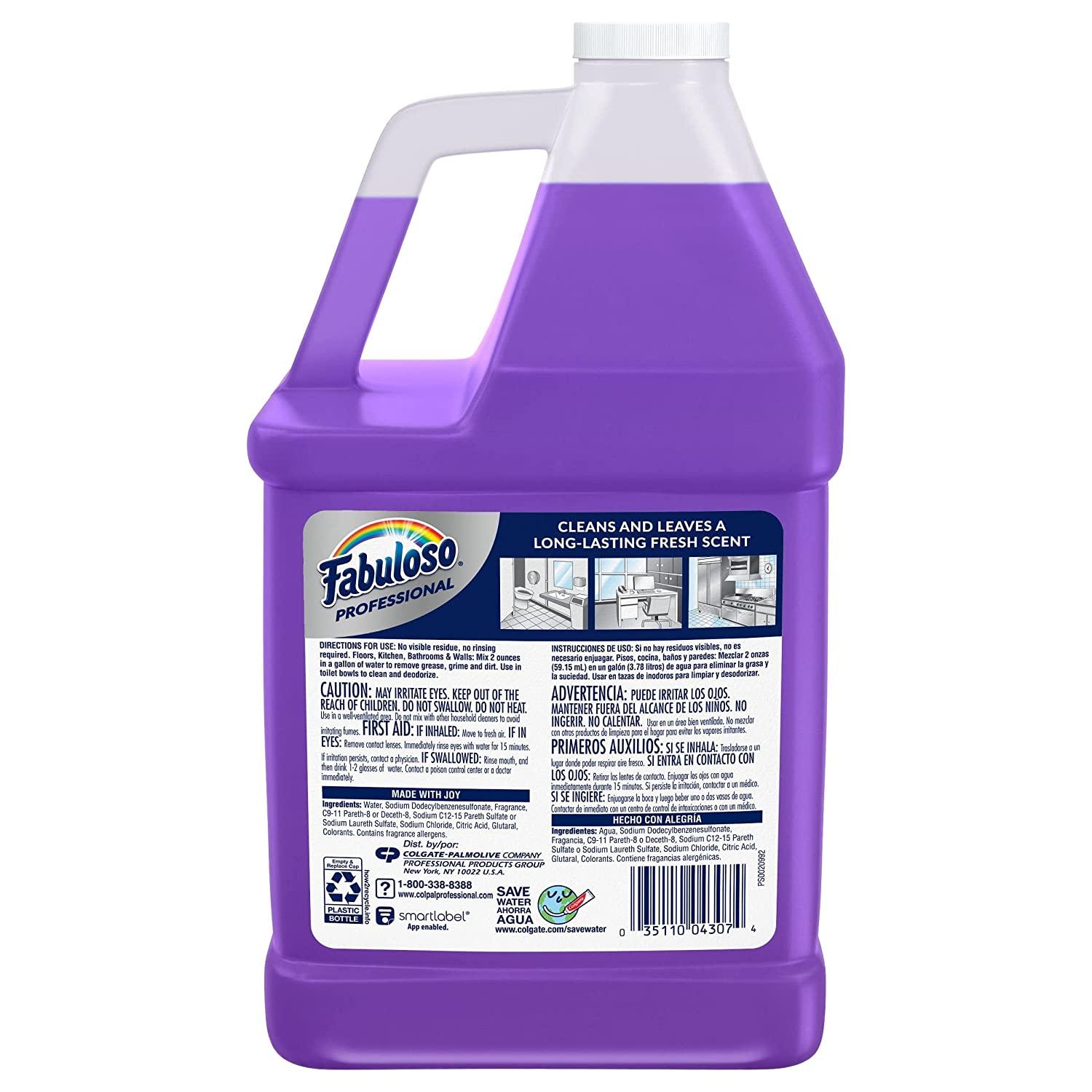 Fabuloso Professional Multi-Use Liquid Cleaner - Versatile Cleaning ...