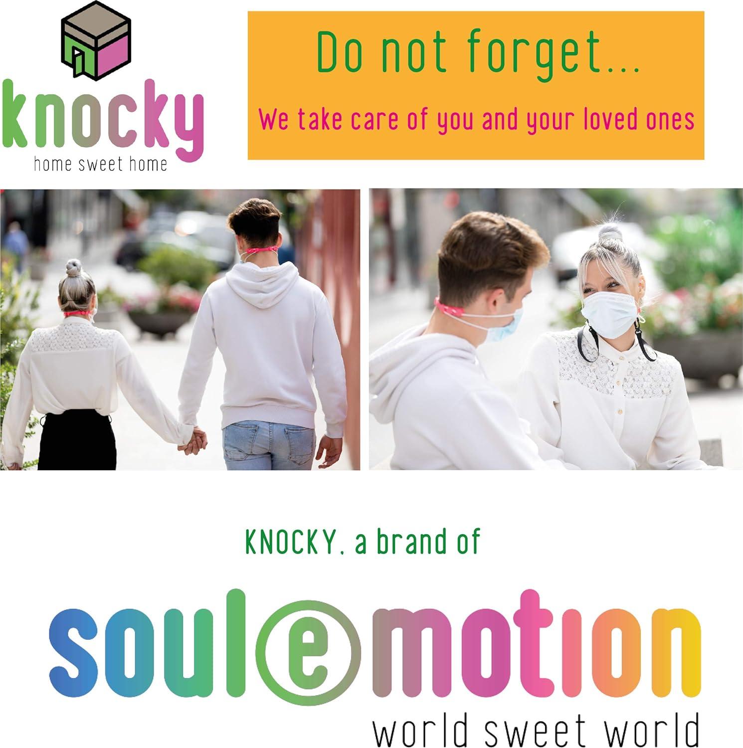 Buy Knocky Mask Holder - 10 Anti-Slip Silicone Masking Hooks ...