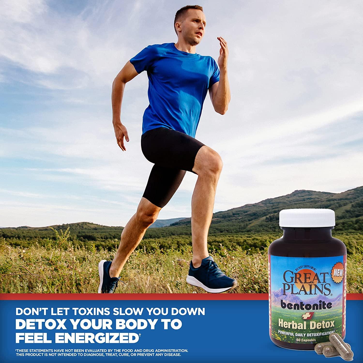 Yerba Prima Bentonite Clay Detox - 60 Veggie Capsules | Natural Herbal ...