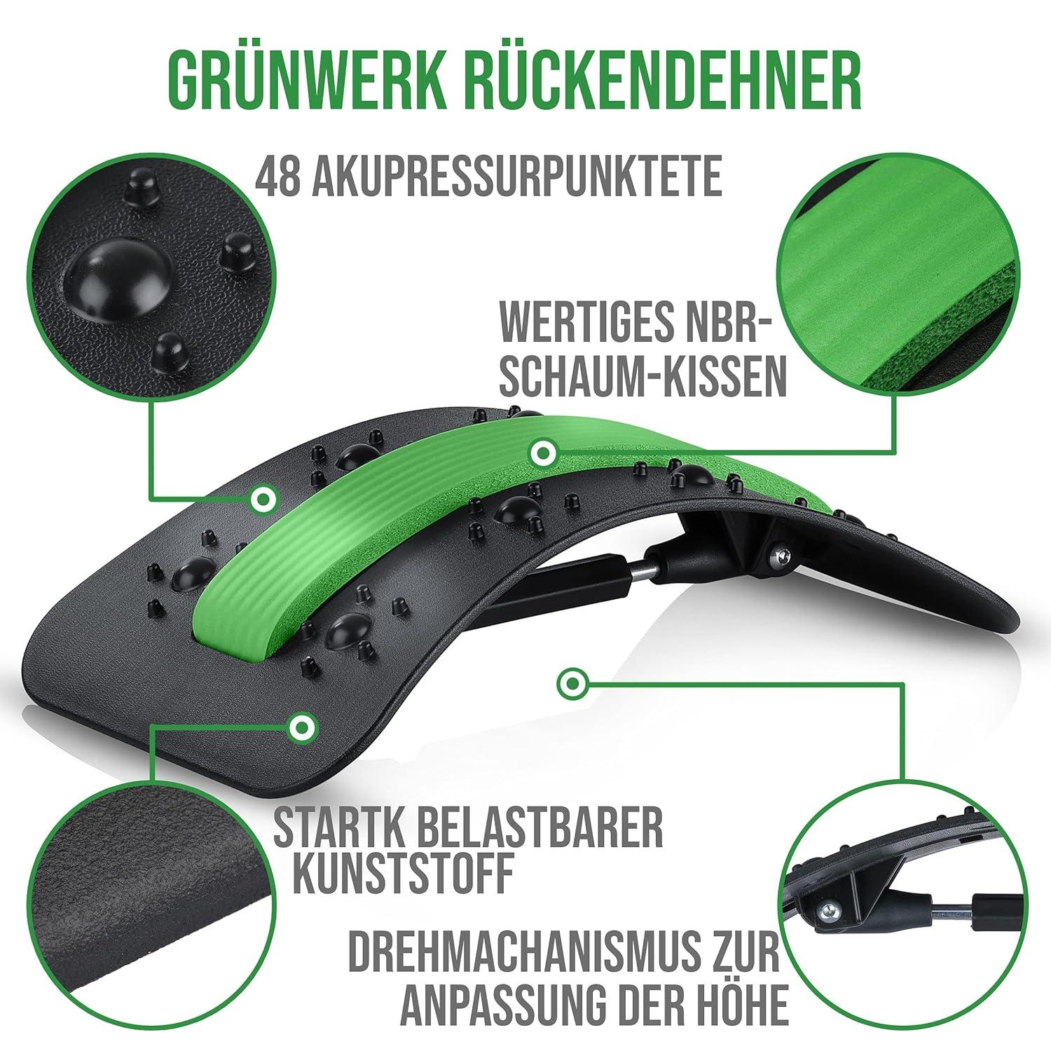 GW Back Extension 2.0 | Premium Adjustable Back Extensor for Back Pain ...