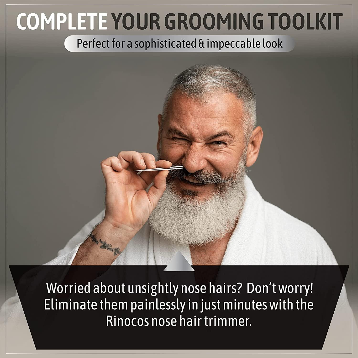 RINOCOS Hand-Made Nose Hair Clippers from Korea - Round-Tipped Trimmer ...