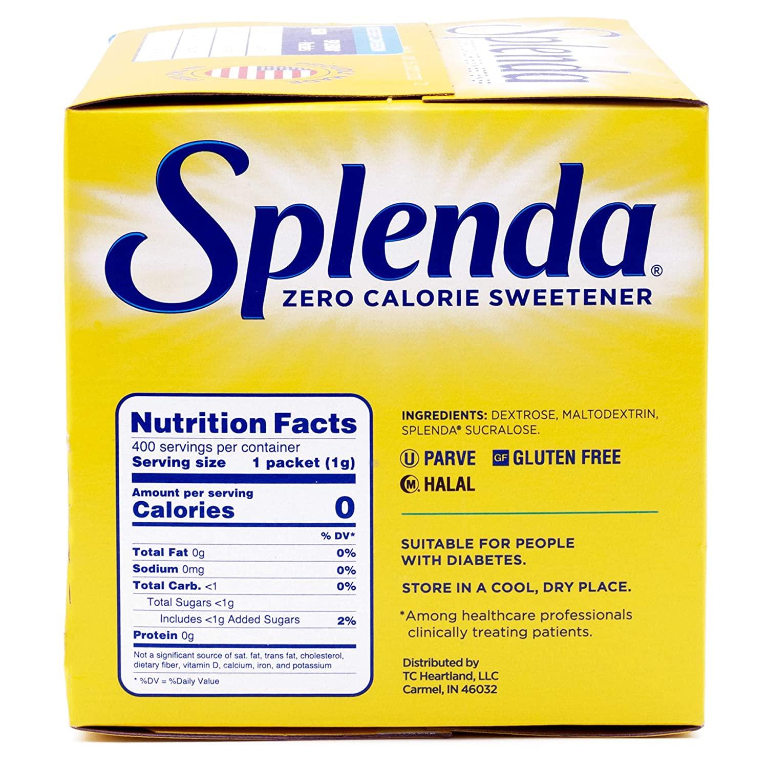 Splenda Packet Nutrition Facts | Besto Blog