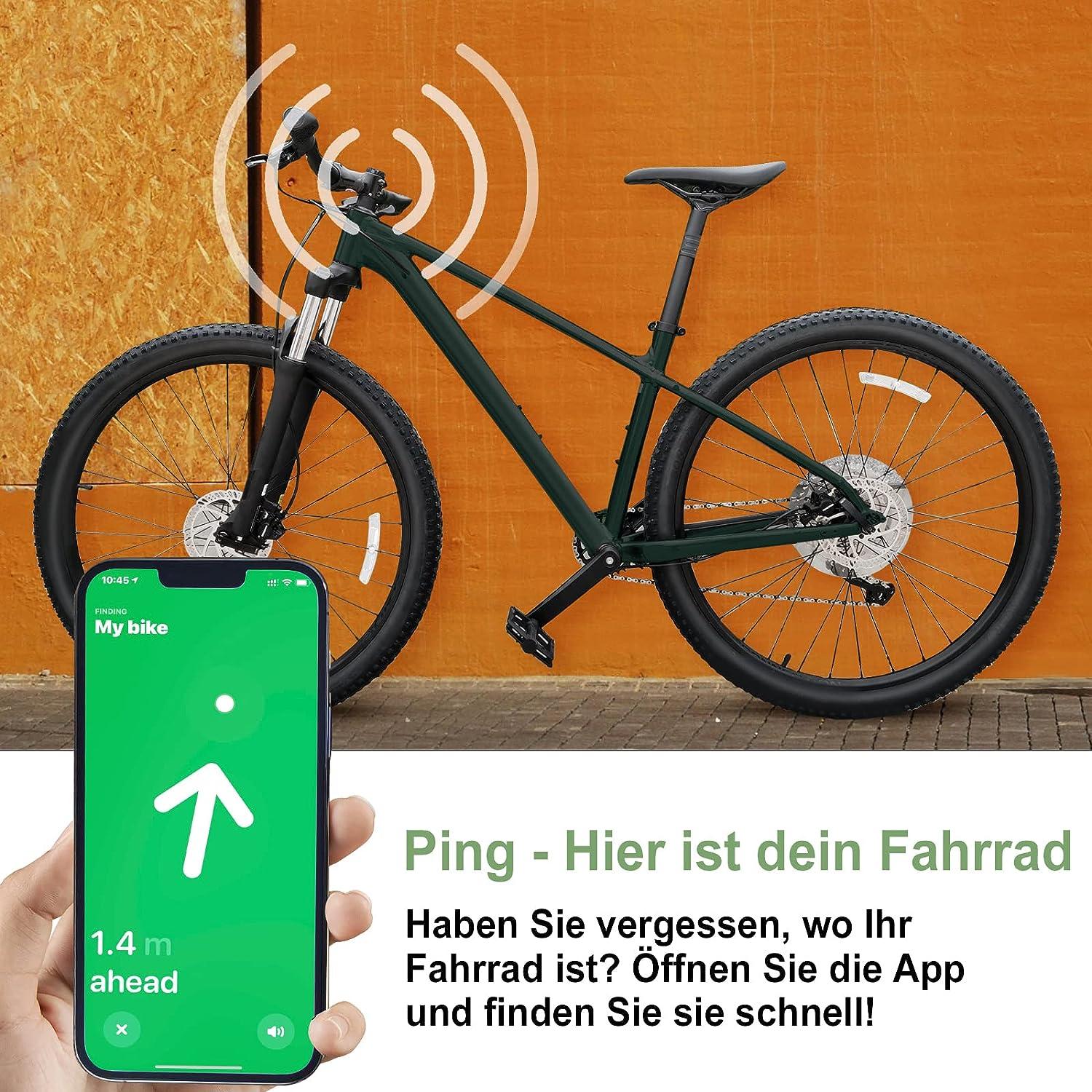 EFEALL Anti-Theft AirTag Bike Mount - Hidden Airtag Holder for Headset ...