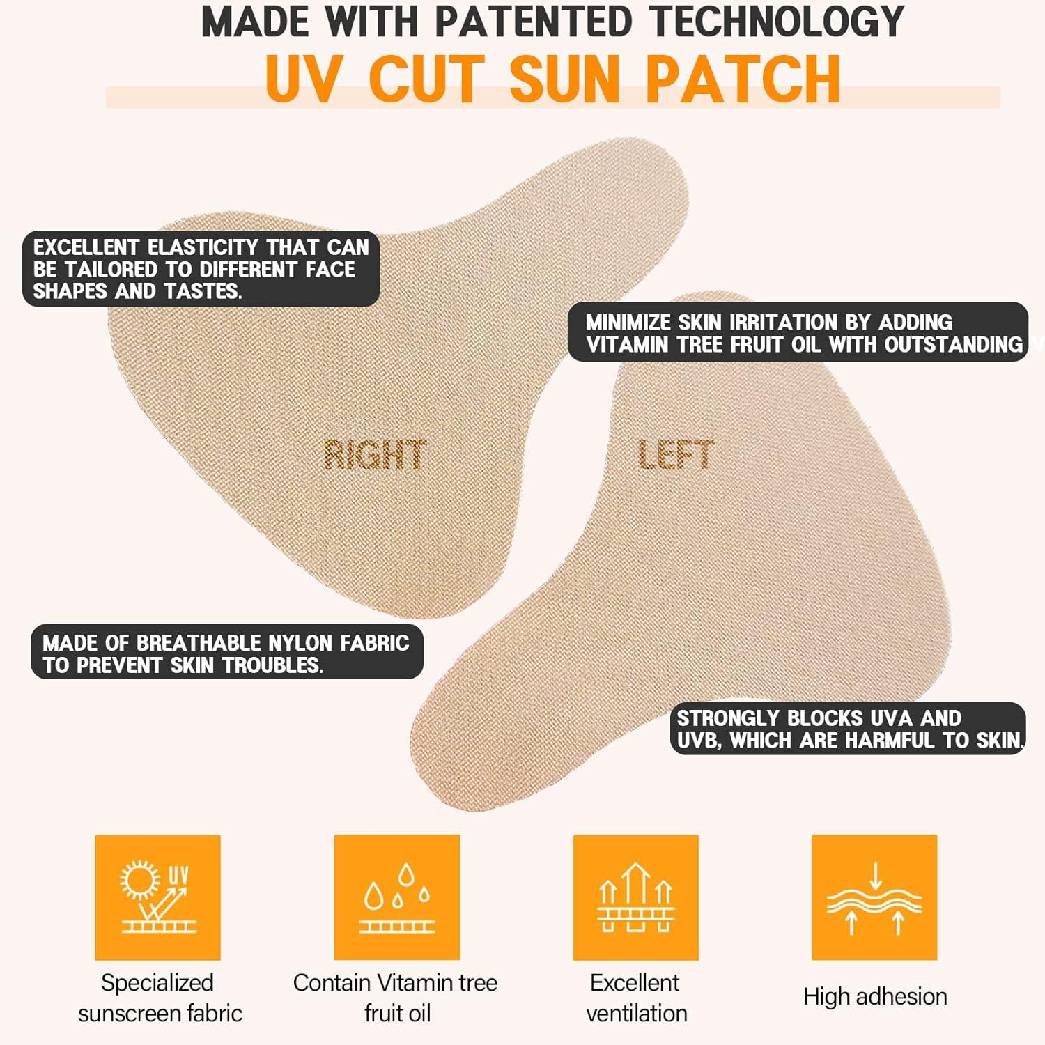 SHIONLE 4 Pack Sun Protection Under Eye & Cheek Patch for Golf ...