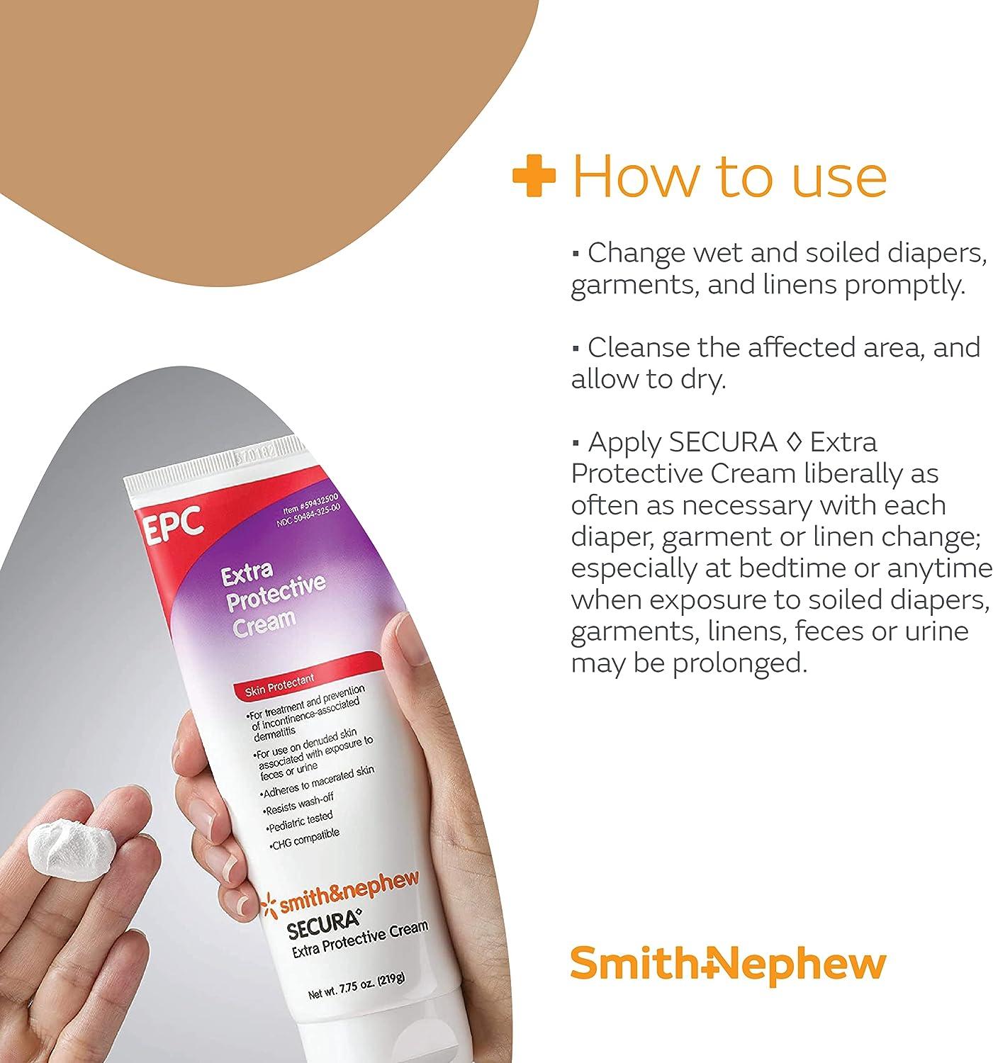 Smith+Nephew SECURA Extra Protective Cream (EPC) - 3.25 oz Tube | Adult ...