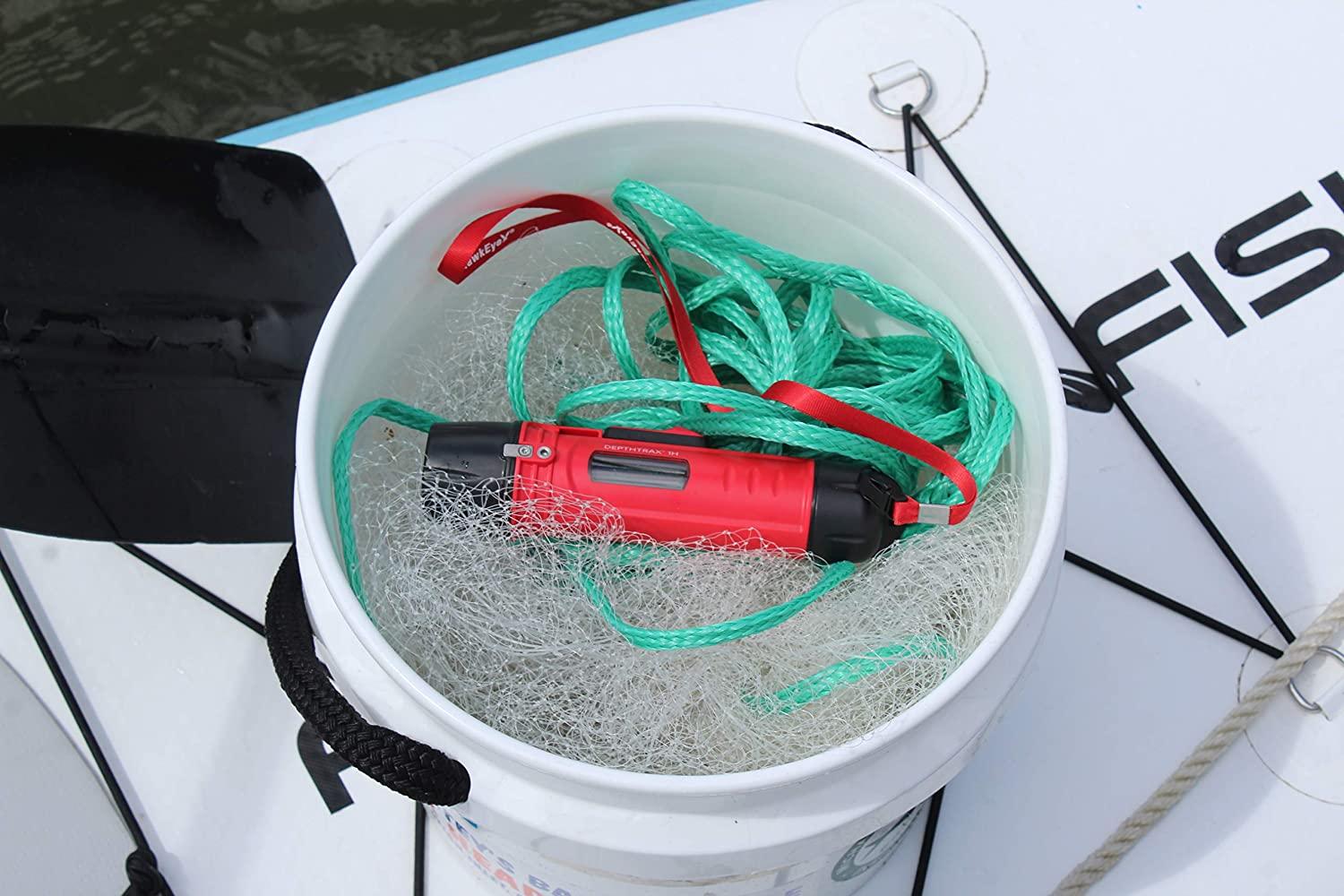 Hawkeye DT1H Handheld Depth Finder with Temperature, 300 Feet