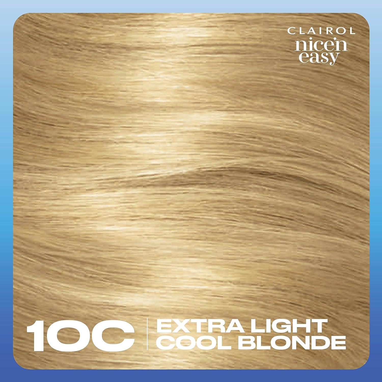 Clairol Nice'n Easy Cr me 10C Extra Light Cool Blonde Hair Dye - Oil ...