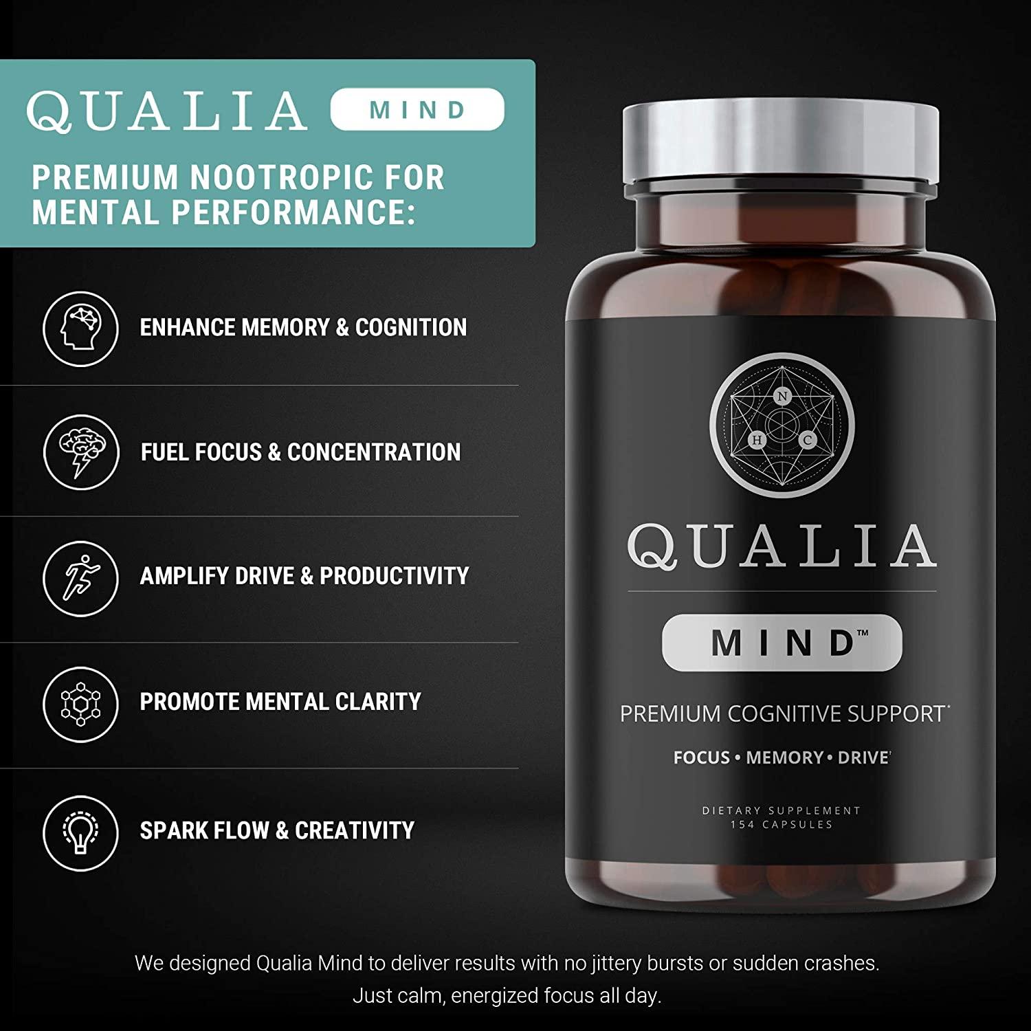 Qualia Mind Nootropics 35 ct. 2-Pack | Top Brain Supplement for Memory ...