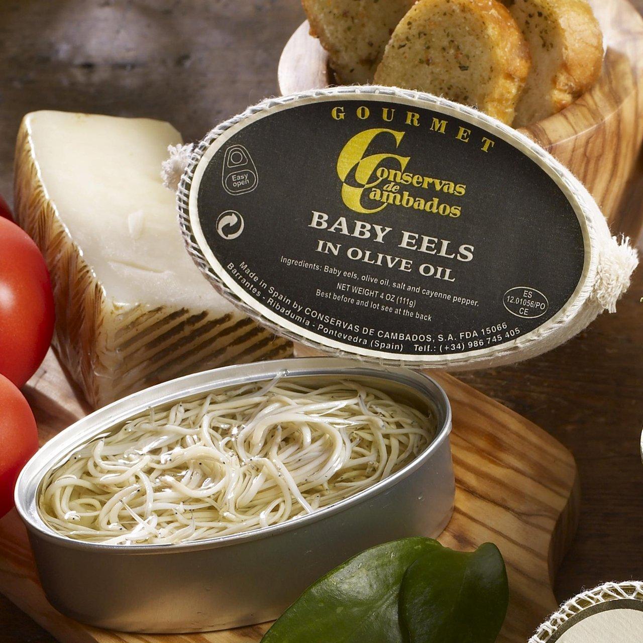 Angulas - Gourmet Baby Eels in Olive Oil | Premium Quality Spanish ...