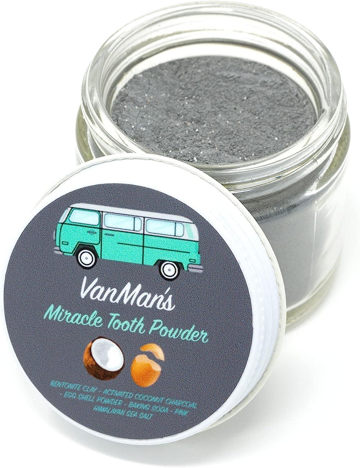Vanman's Miracle Tooth Powder - 2 oz Teeth Whitening Powder with ...