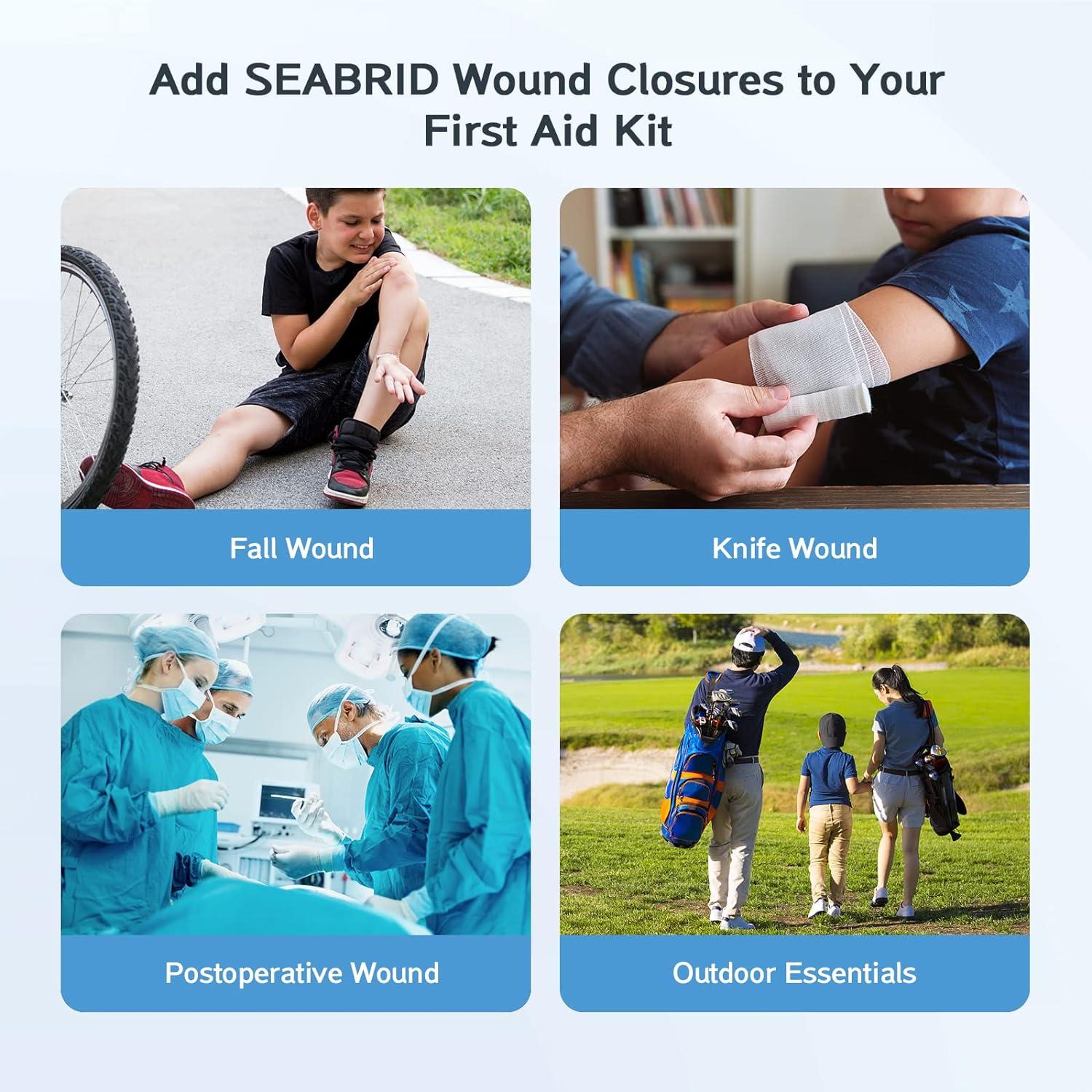 SEABIRD Zipstitch Laceration Kit with Steri Strips - Pack of 6 ...