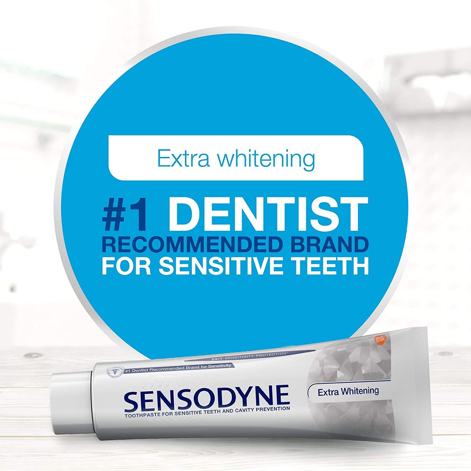 Buy Sensodyne Extra Whitening Toothpaste Twin Pack â€“ Fluoride 2 x 4 ...