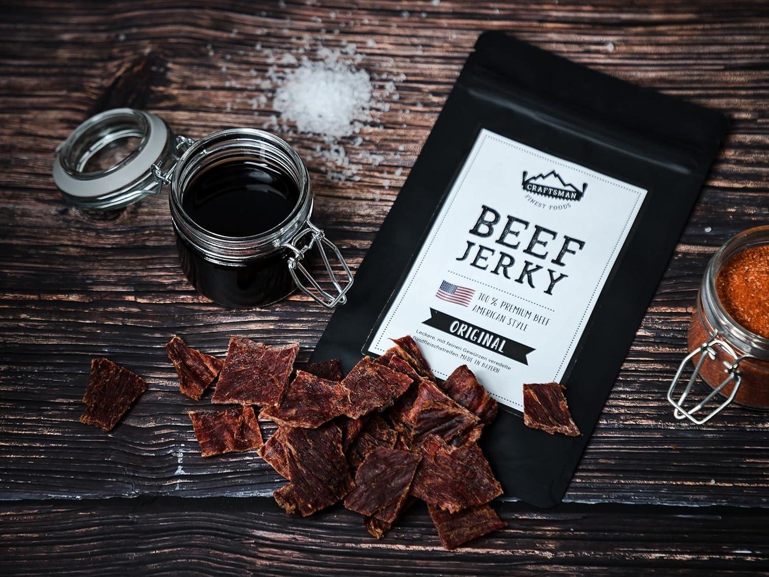 Craftsman Beef Jerky Original 250g - Premium 100% Beef Snack from ...