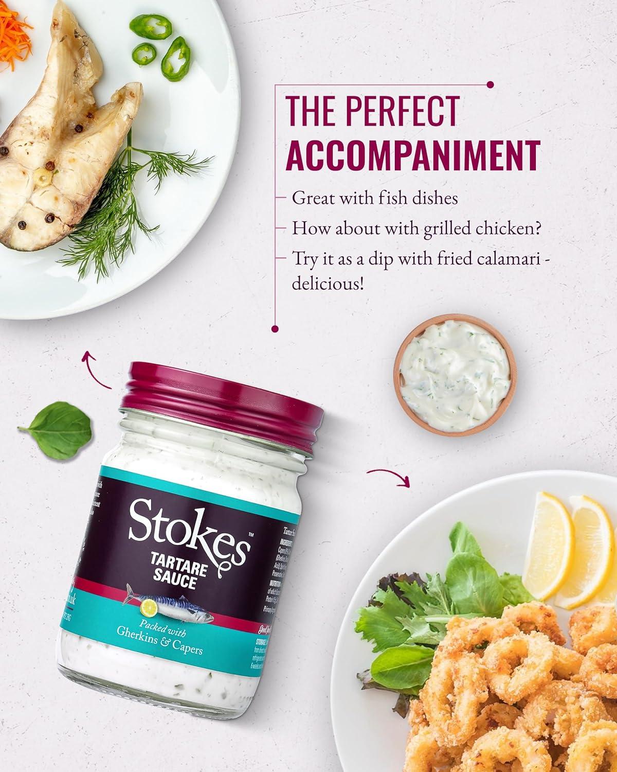 Stokes Real Tartare Sauce 3PK Smooth & Creamy Tartare Sauce Perfect For ...