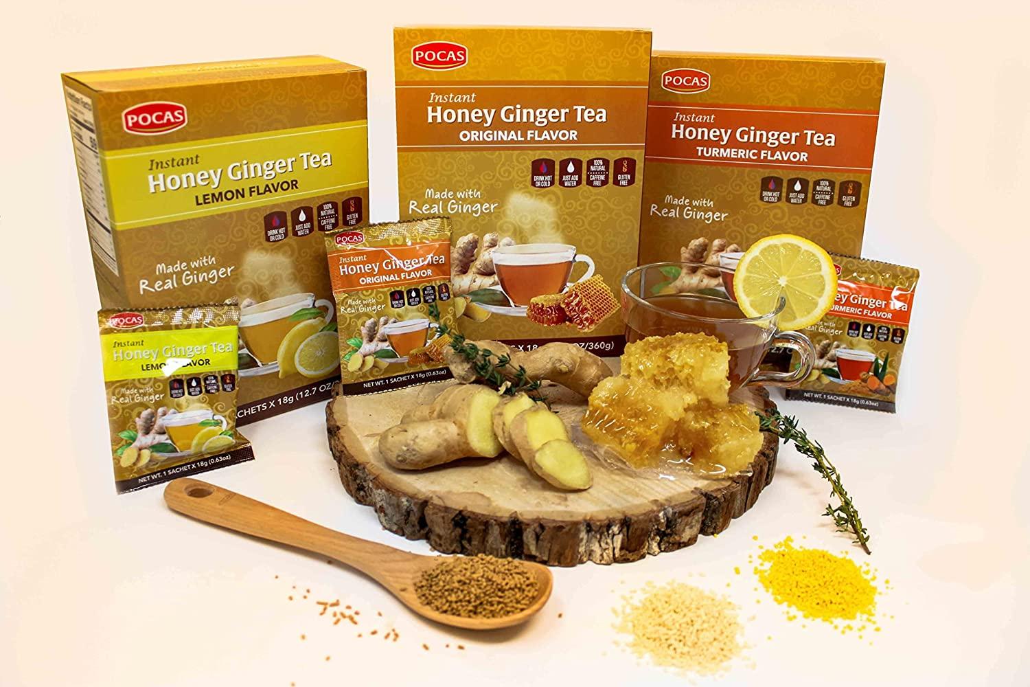 Pocas Honey Ginger Tea Original 18g 20ct (Pack of 2) | Buy Now with ...