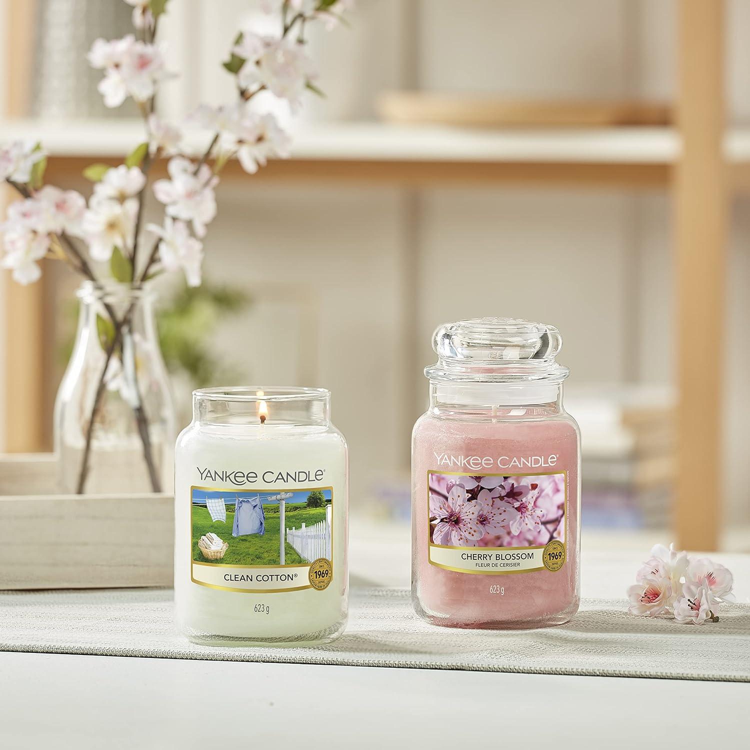 Yankee Candle Cherry Blossom Large Scented Candle in Glass | Up to 150 ...