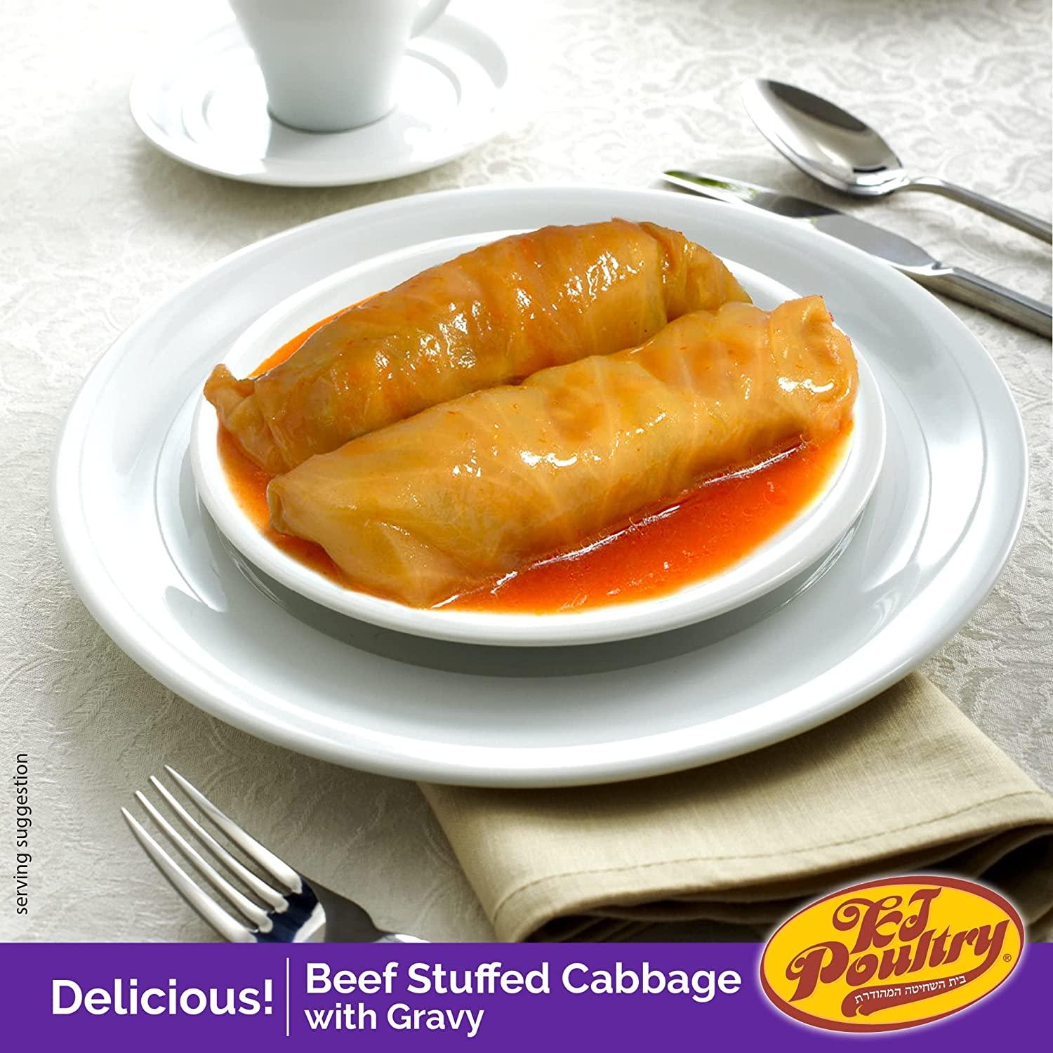 Kosher Gluten Free Beef Stuffed Cabbage Rolls in Gravy - MRE Meat Meals ...