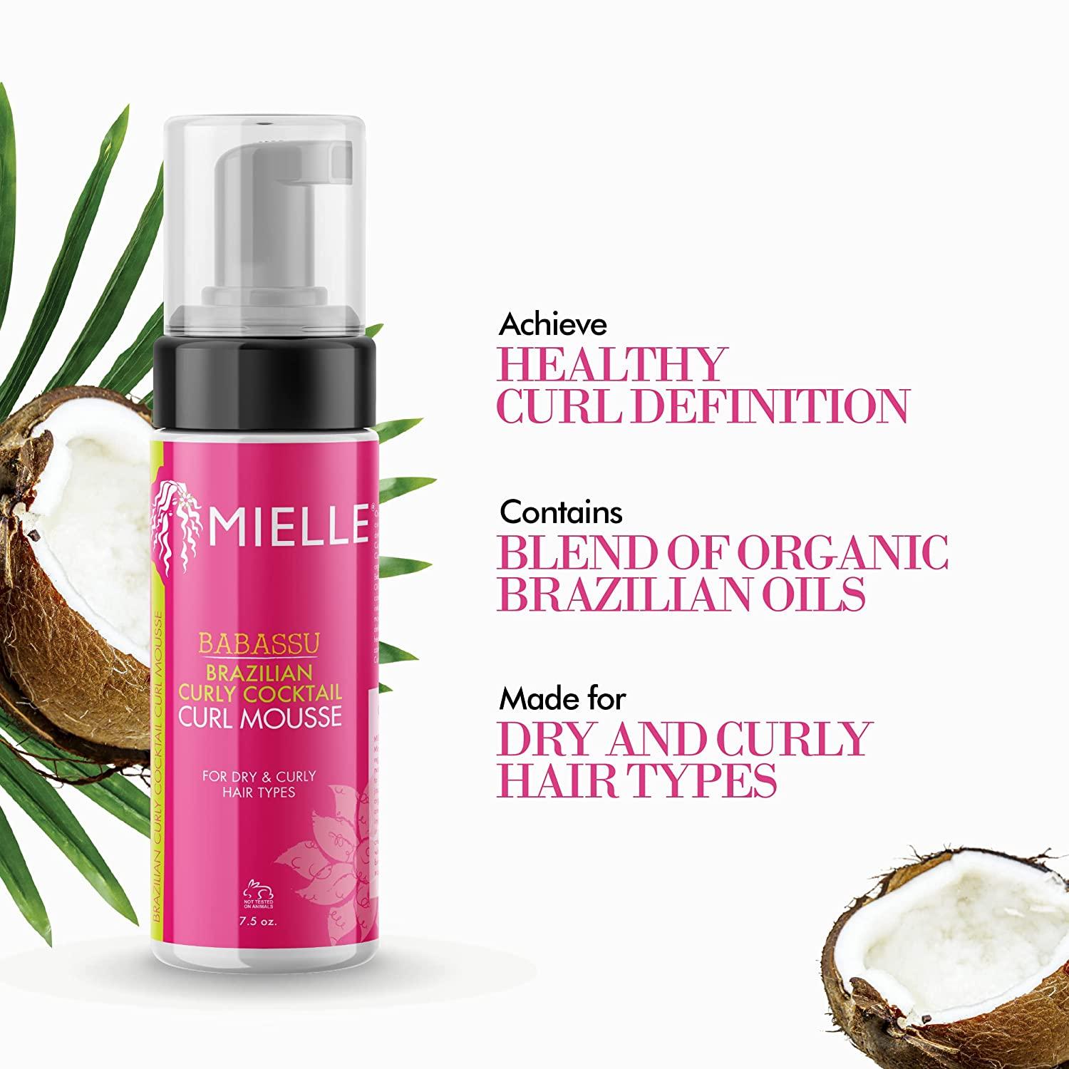 Mielle Organics Babassu Brazilian Curly Cocktail Mousse - 7.5 oz - for ...