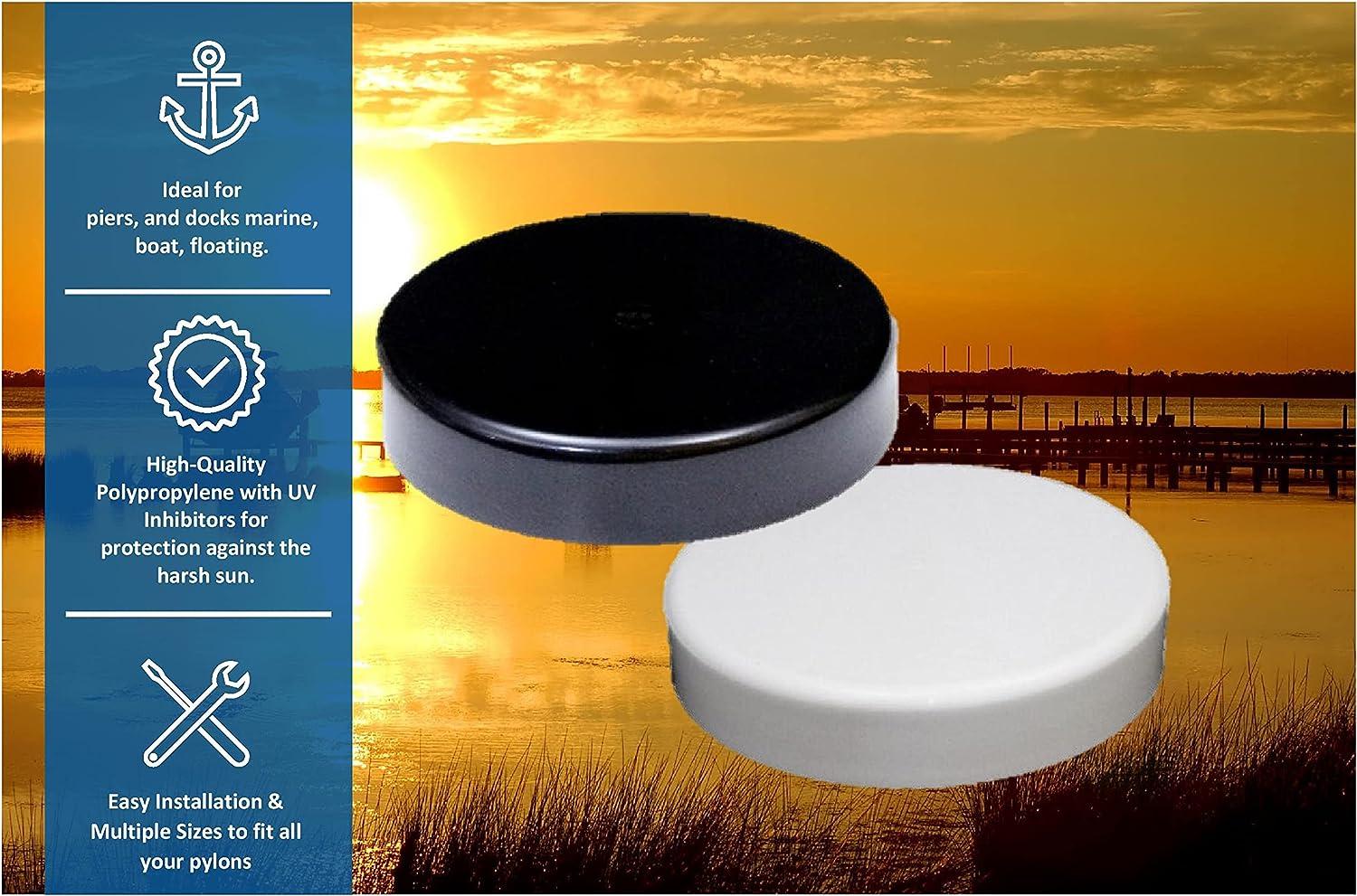 JSP Manufacturing Marine Dock Piling Cone Cap - White 8.5 Inch | Buy Now with Express ...