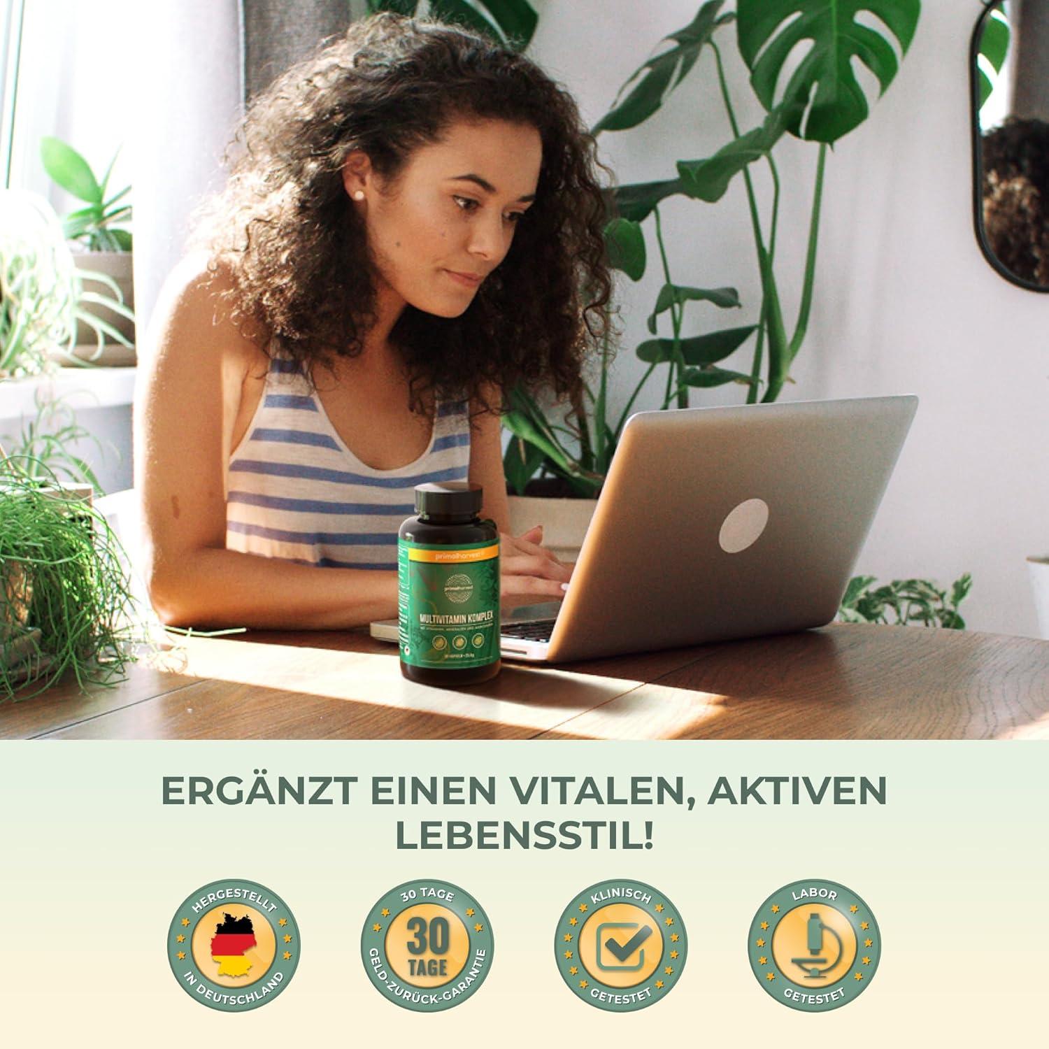 Primal Harvest Multivitamin Tablets - High-Dose Vitamins & Minerals for ...