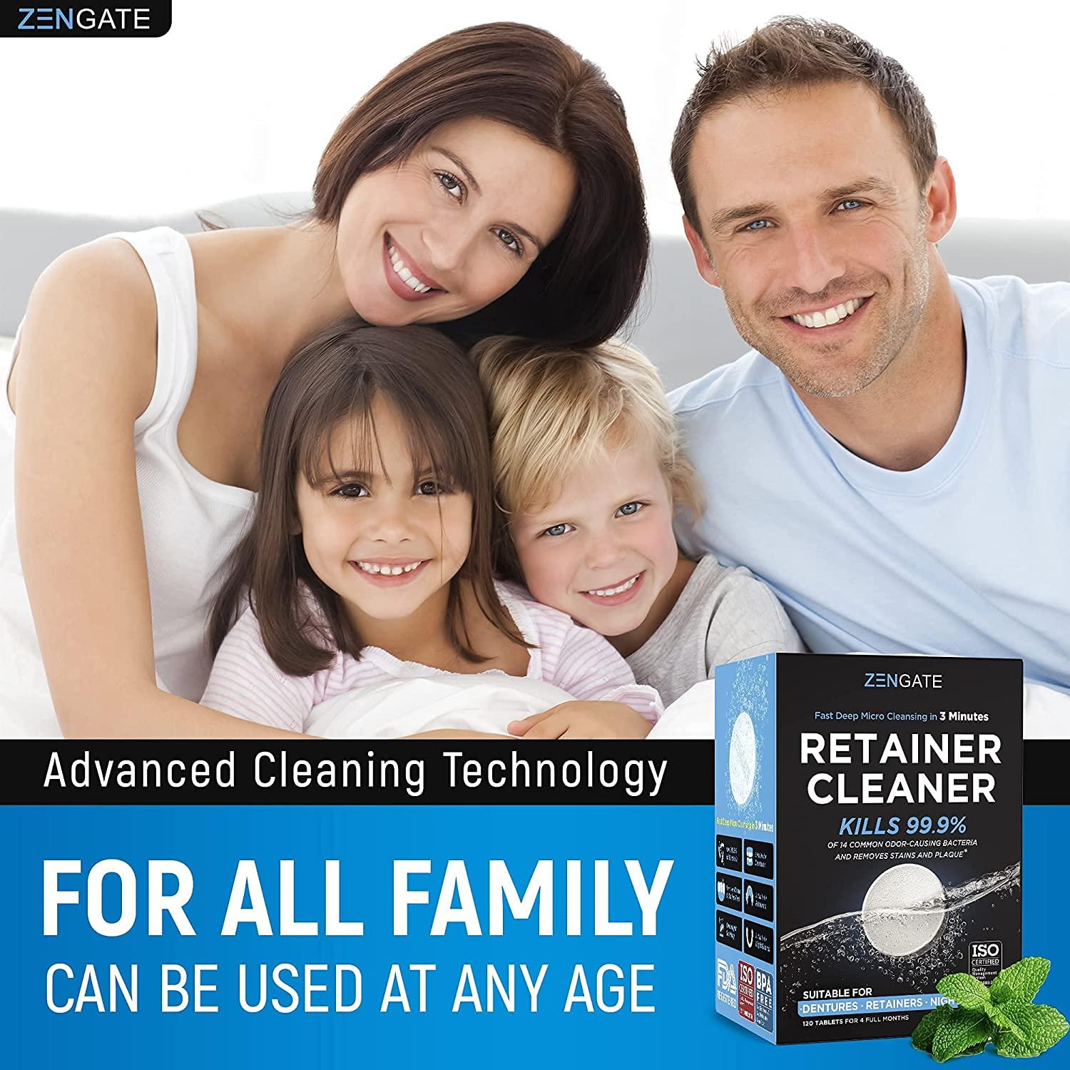 Denture Cleaning Tablets - USA Formulated Retainer Cleaner - 120 Tabs ...