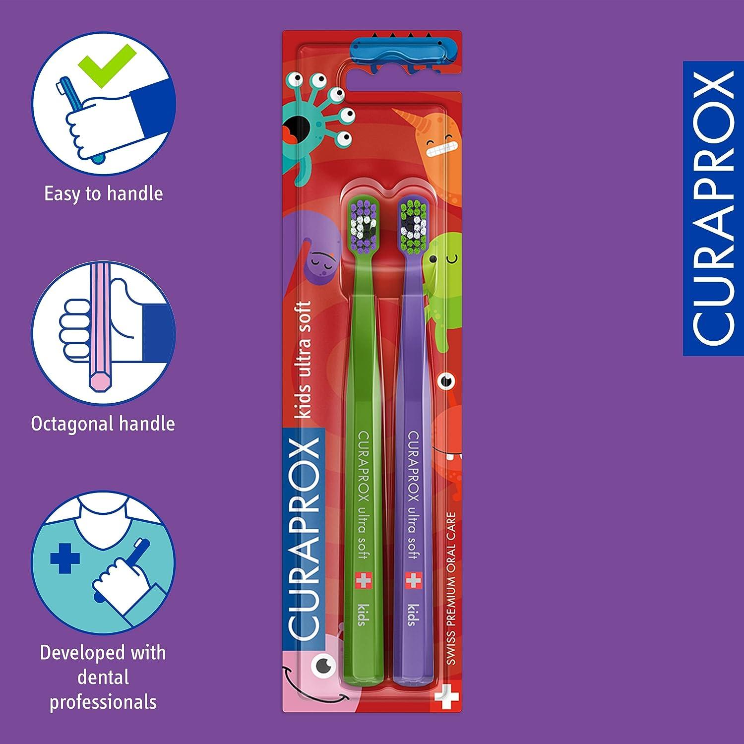 Curaprox CS Kids Manual Toothbrush Special Edition - Pack of 2 Ultra ...