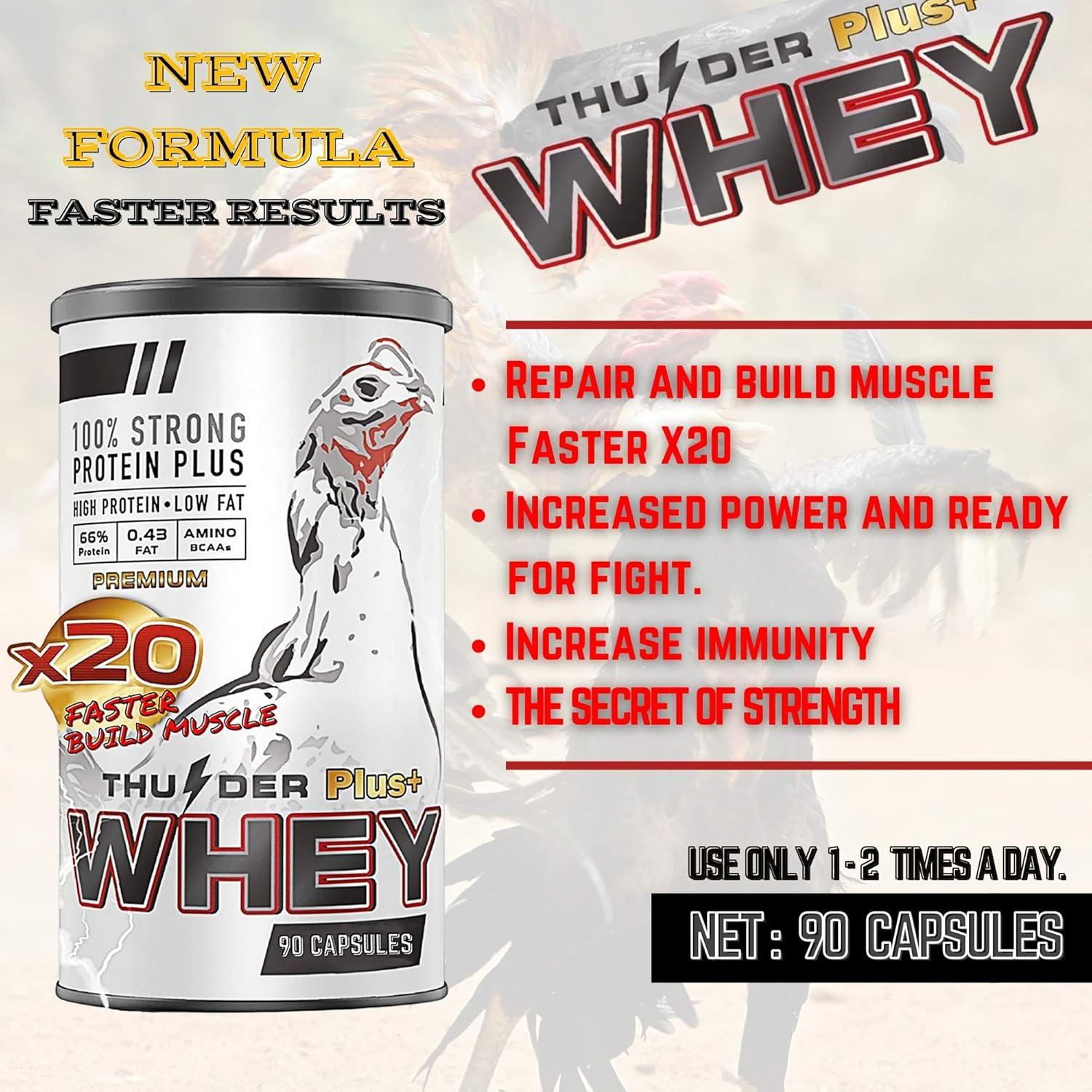 Rooster Booster Faster X3 - 90 Capsules| Premium Whey Protein ...