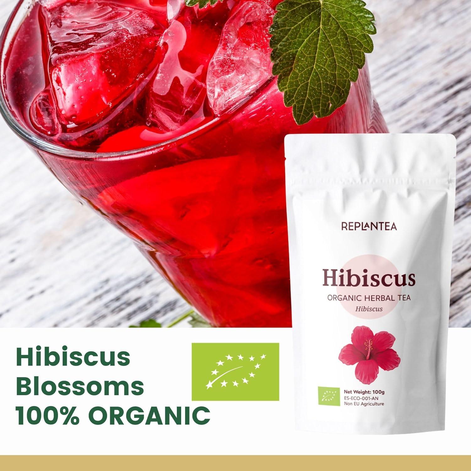 Hibiscus Tea Organic 200g +100 Cups | Hibiscus Flower for Teas Ice Teas ...