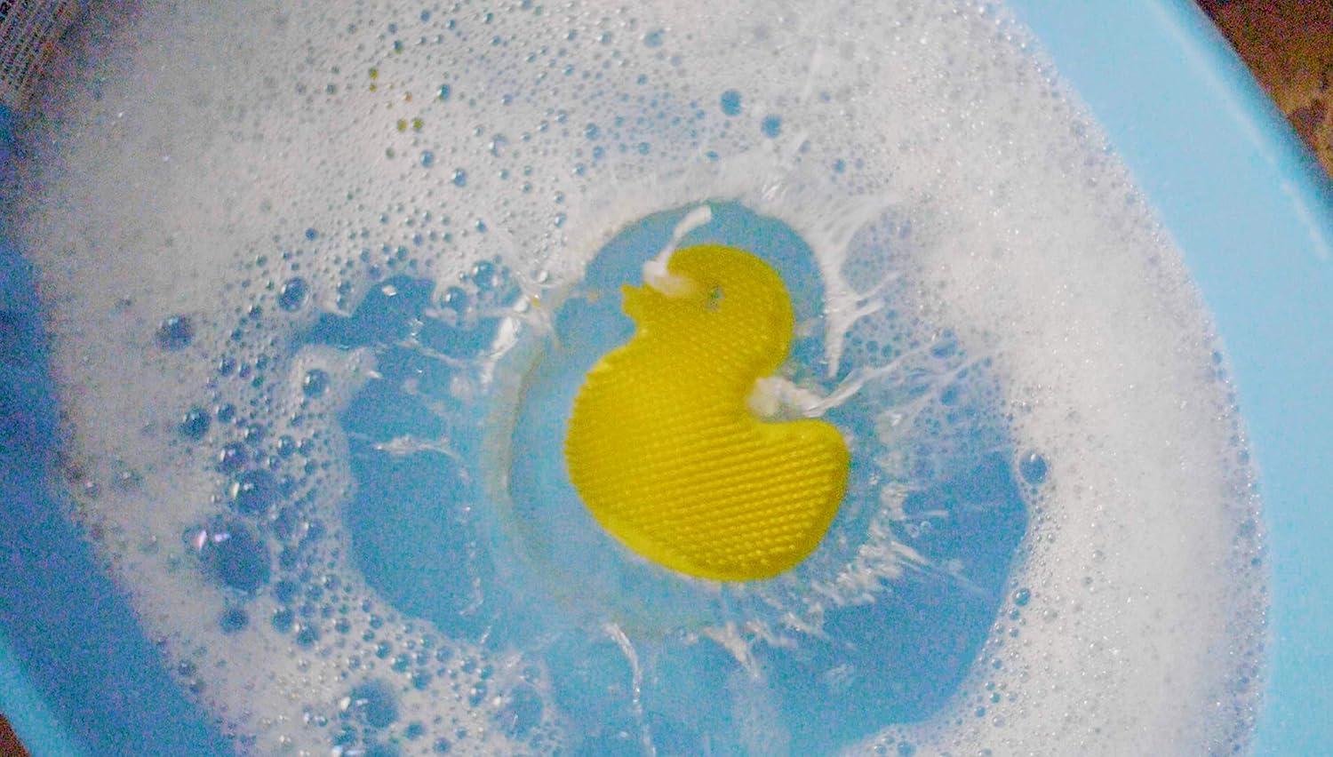 Scrubby's Duck Yellow Silicone Scrubber - Non-Abrasive & Long-Lasting ...