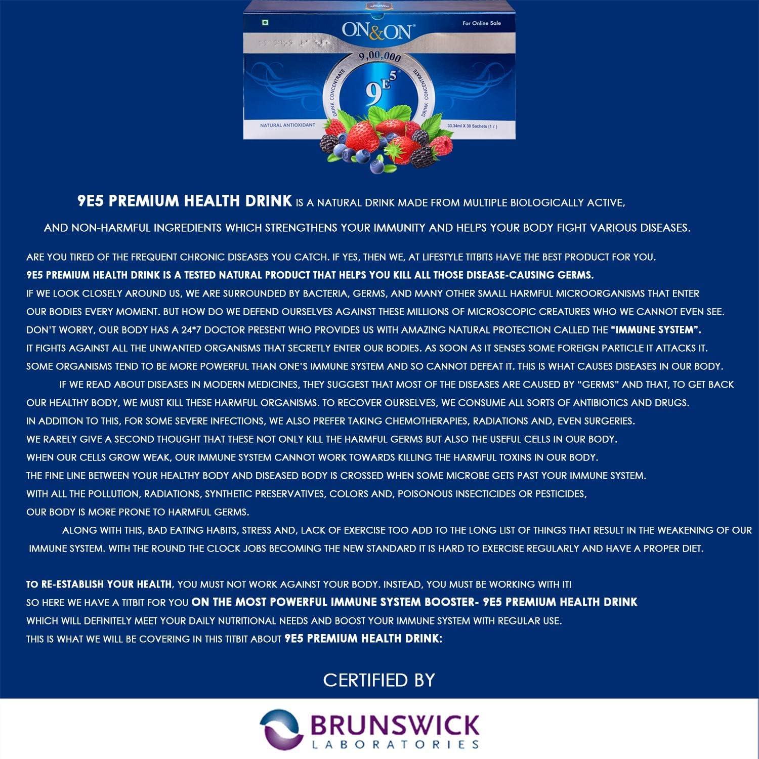 ON & ON 9E5 Drink Concentrate: Highest ORAC Value Immunity Boosting ...