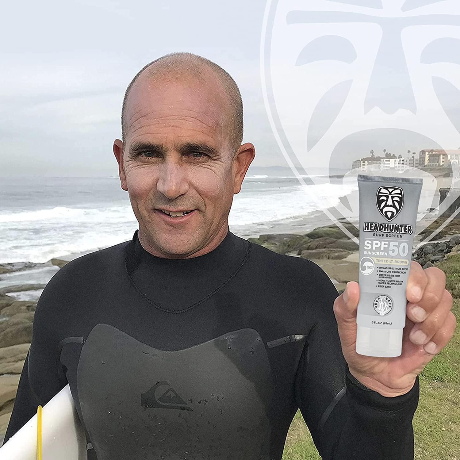Headhunter Heavy Duty SPF 50 Reef Safe Surfing Sunscreen - Natural ...