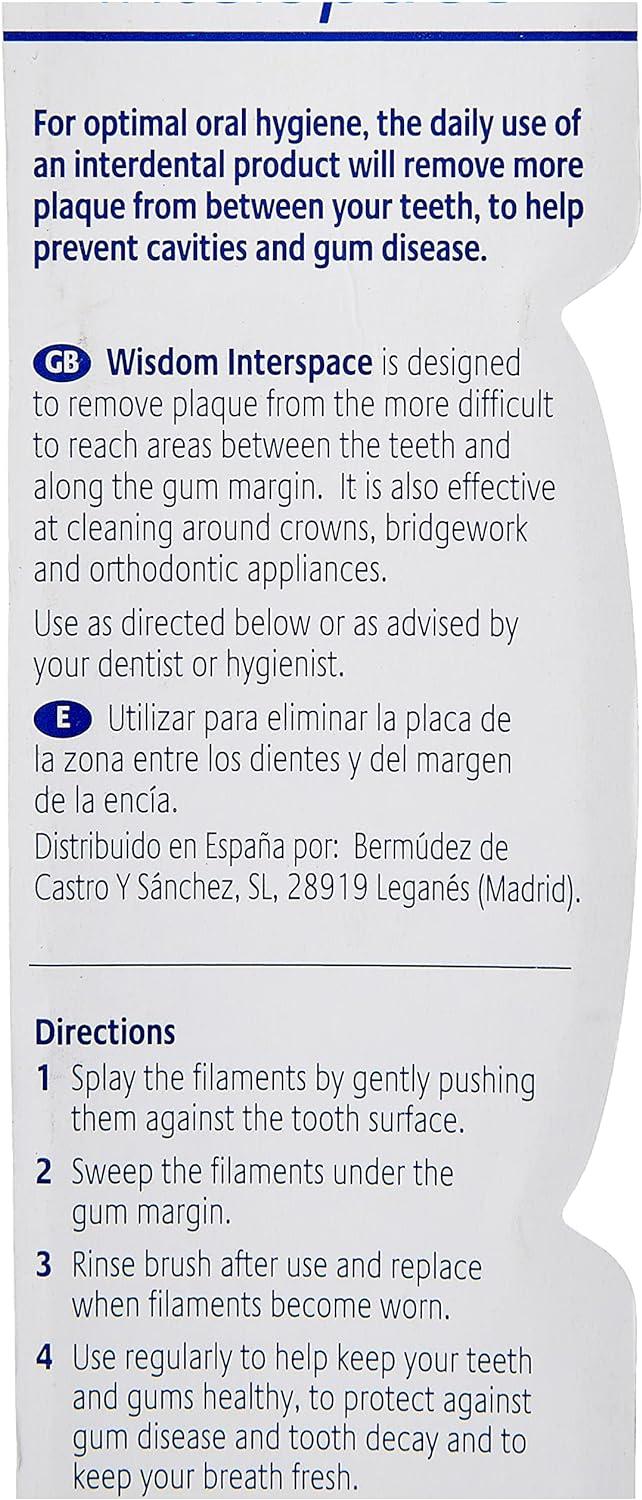 Wisdom Interdental Interspace Brush - Pack of 1 | Effective Oral Care ...