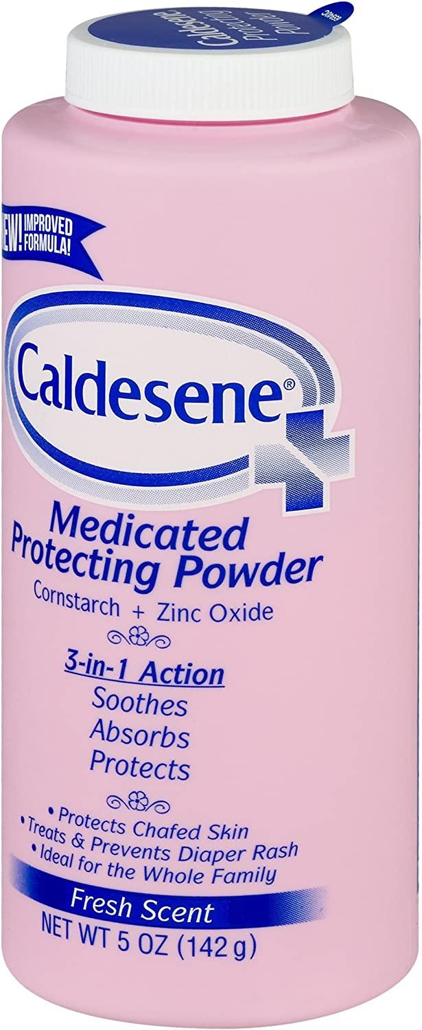 Caldesene Medicated Protecting Powder 5oz - Cornstarch & Zinc Oxide ...