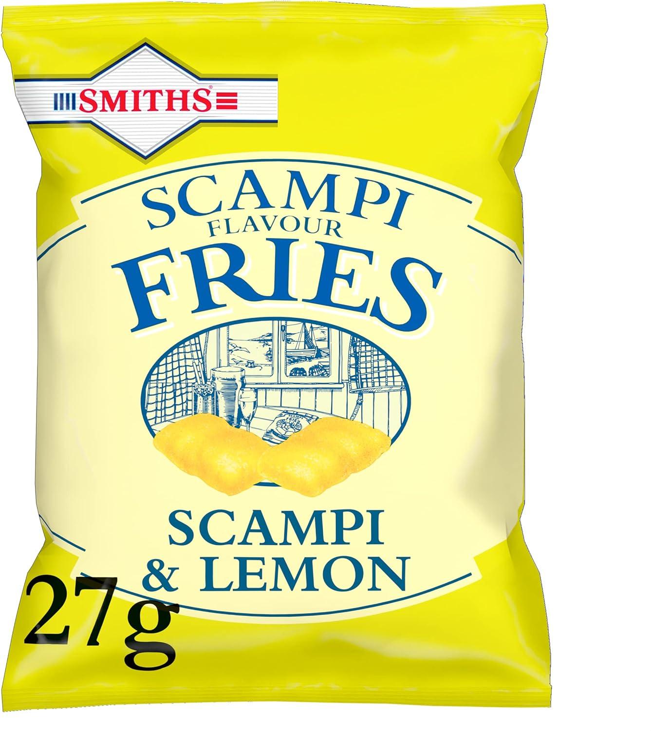 Smith's Savoury Selection Scampi & Lemon Fries 27g - Bulk Pack of 24 ...