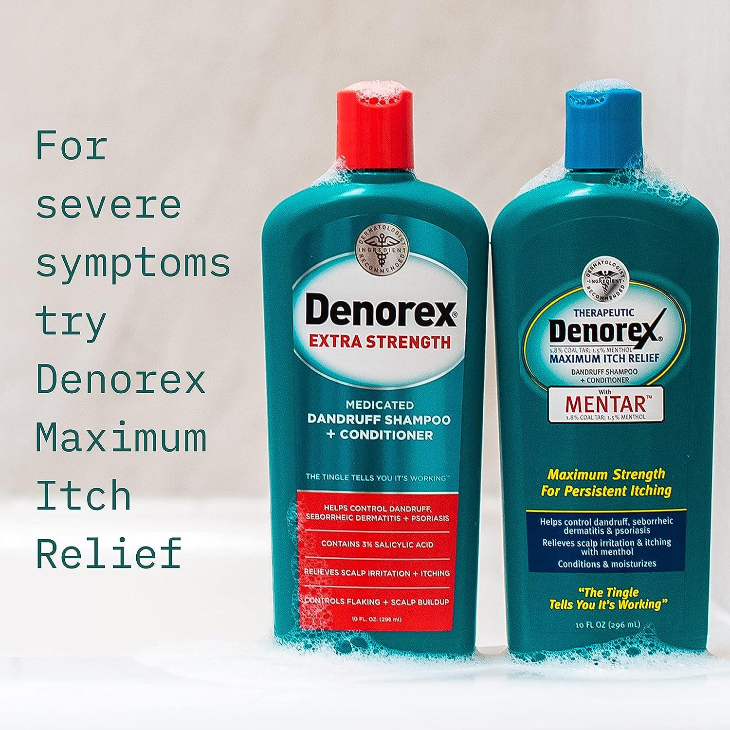 Denorex Extra Strength Anti Dandruff Shampoo & Conditioner Treatment ...