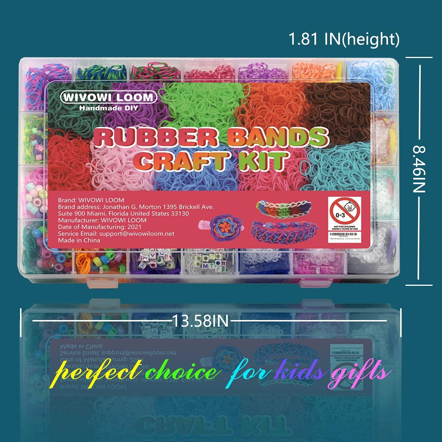 12800+ Rubber Bands Bracelet Kit | 28 Unique Colors | Loom Bracelet ...