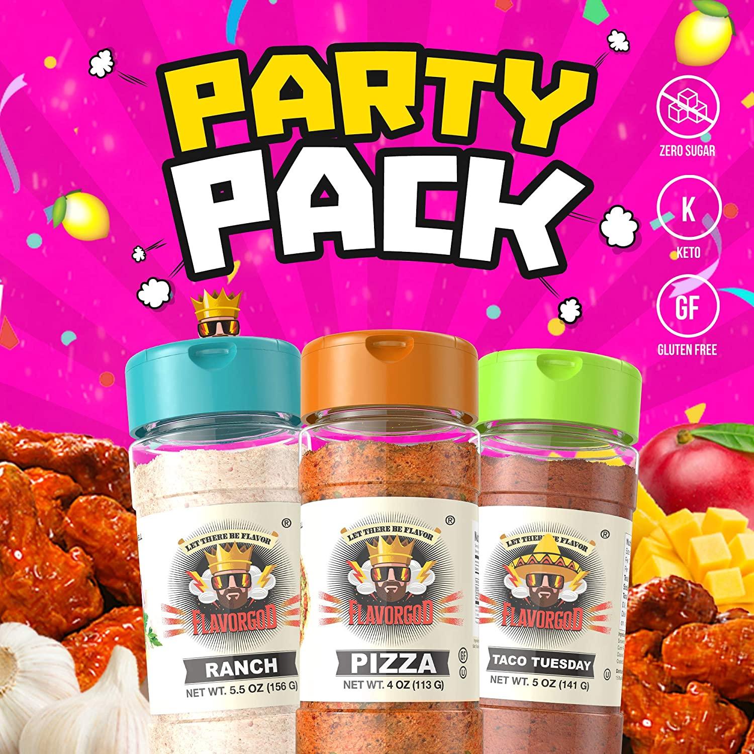 Party Combo Pack - Pizza, Ranch, Taco Tuesday Seasoning Gift Set ...