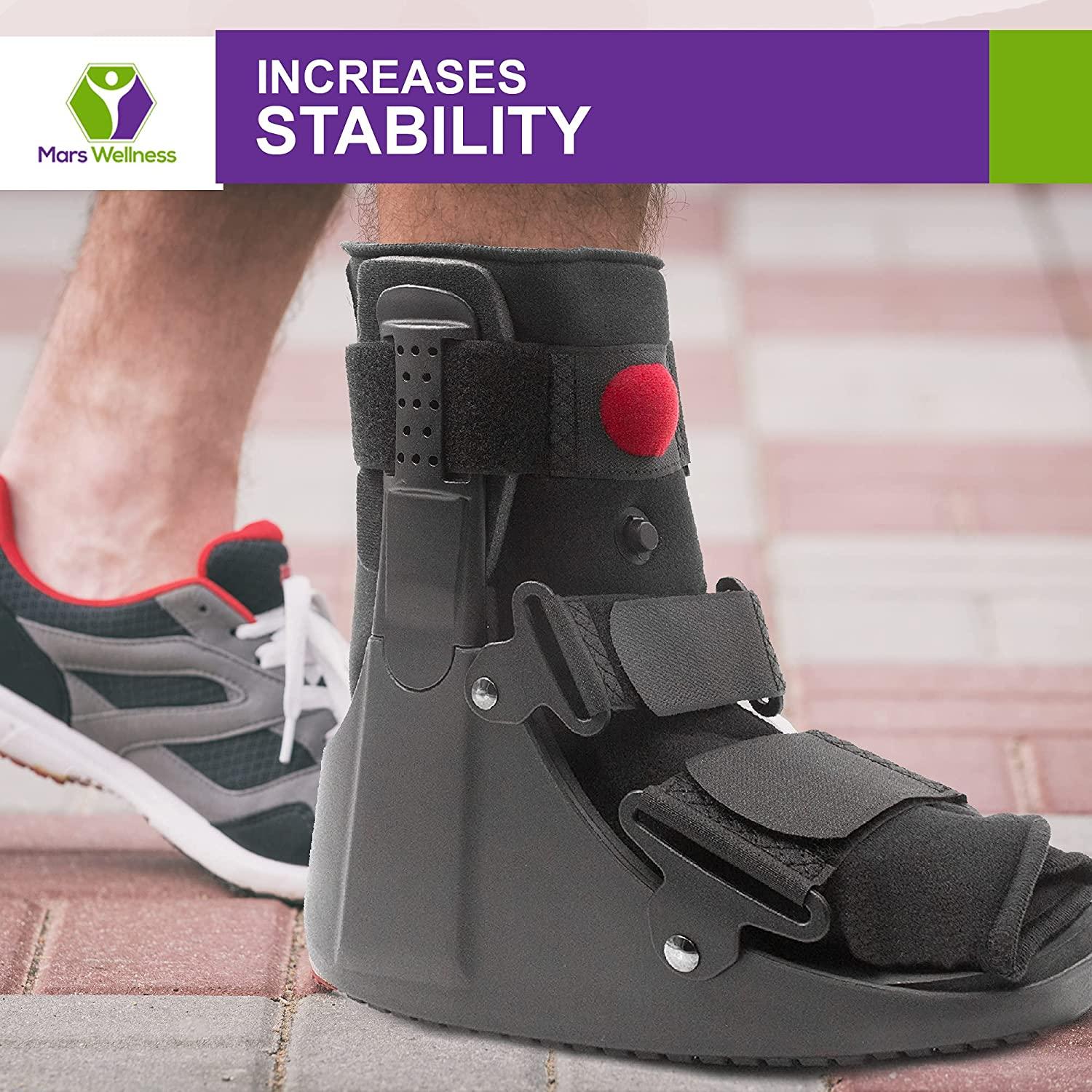 MARS Wellness Premium Short Air Cam Walker Boot - Large - Fracture ...