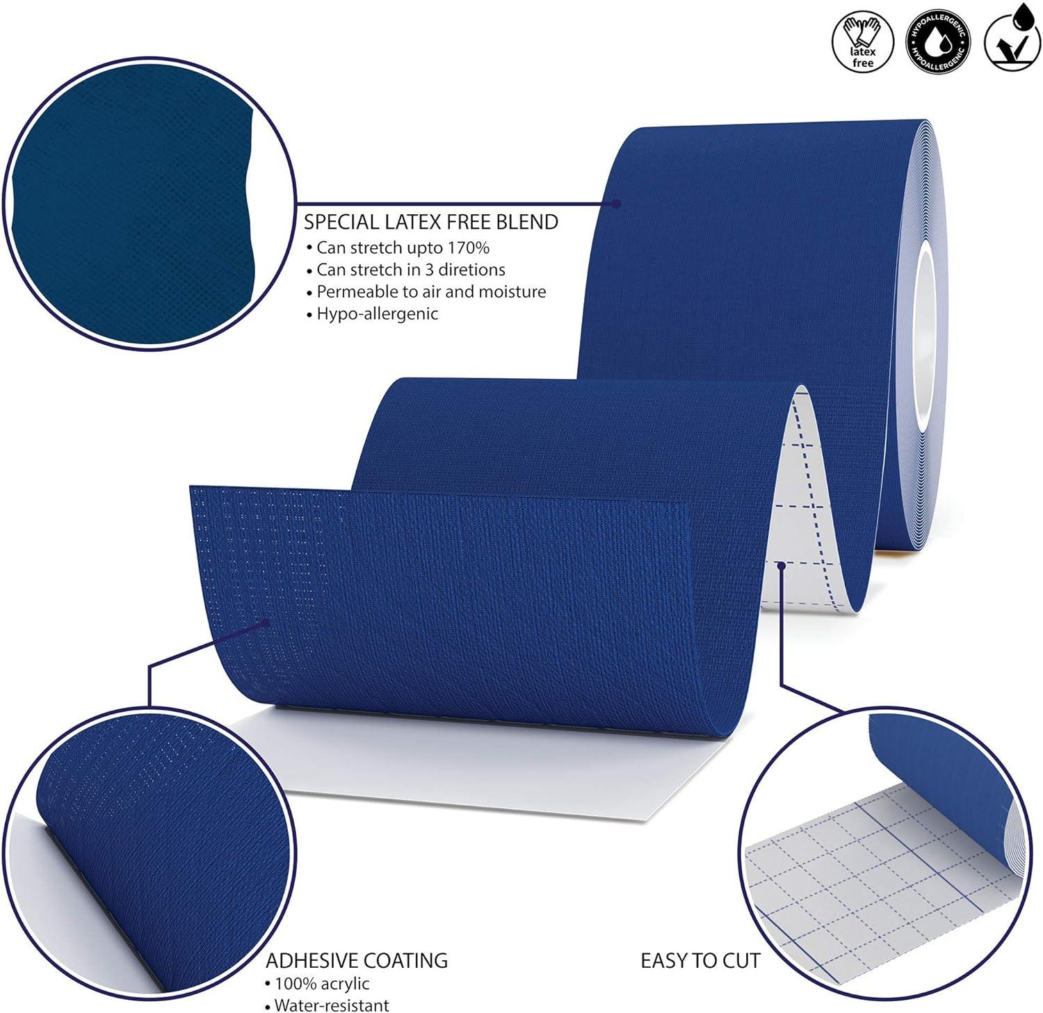 Titanium Sports Kinesiology Tape - 5m Roll of Elastic Water Resistant ...