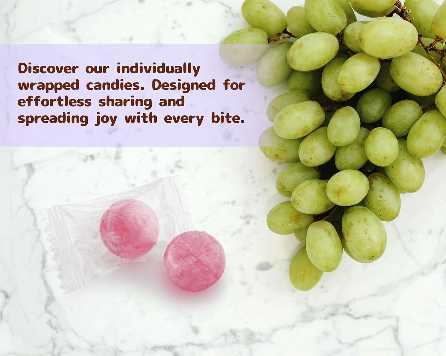 Classic Flavors of Grape Hard Candy Fruit Flavoured Snacks Gourmet Gift ...