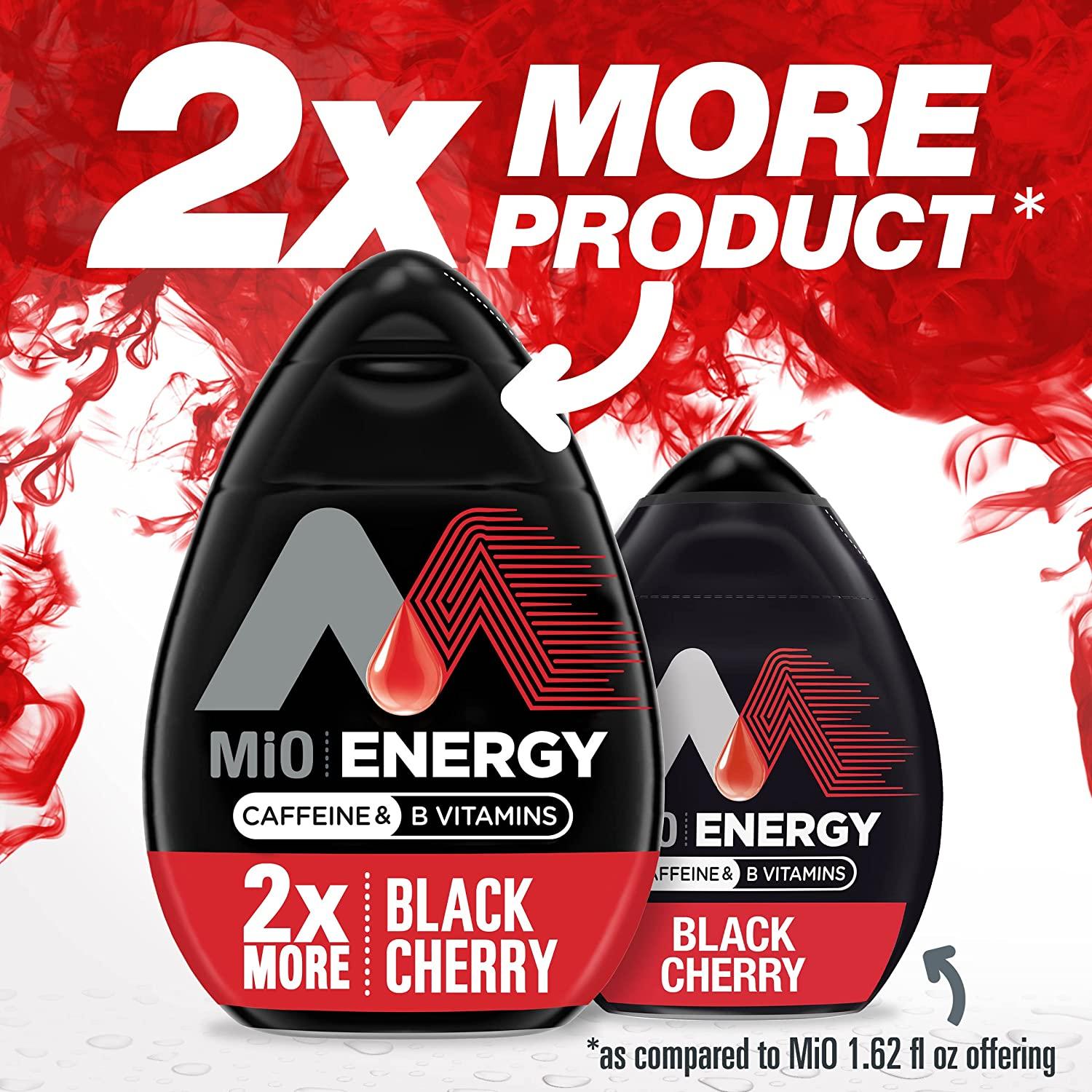 Mio Energy Black Cherry Liquid Water Enhancer - 8 Pack, 3.24 fl oz Each ...