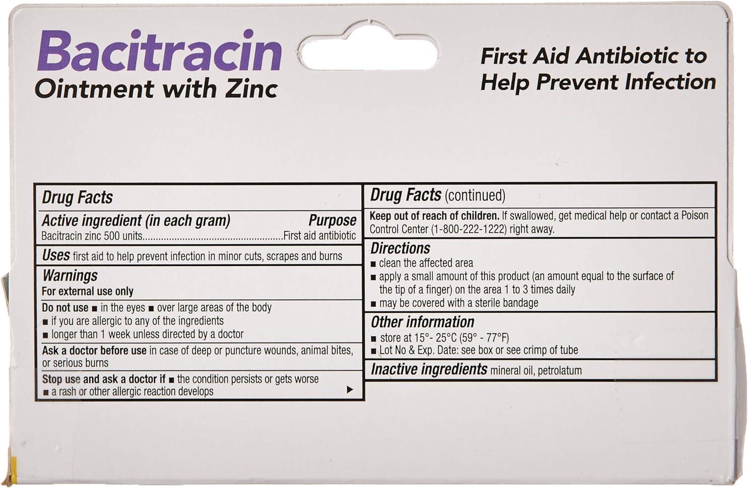 Bacitraycin Plus Size 1oz - Fast-Acting Antibacterial Ointment