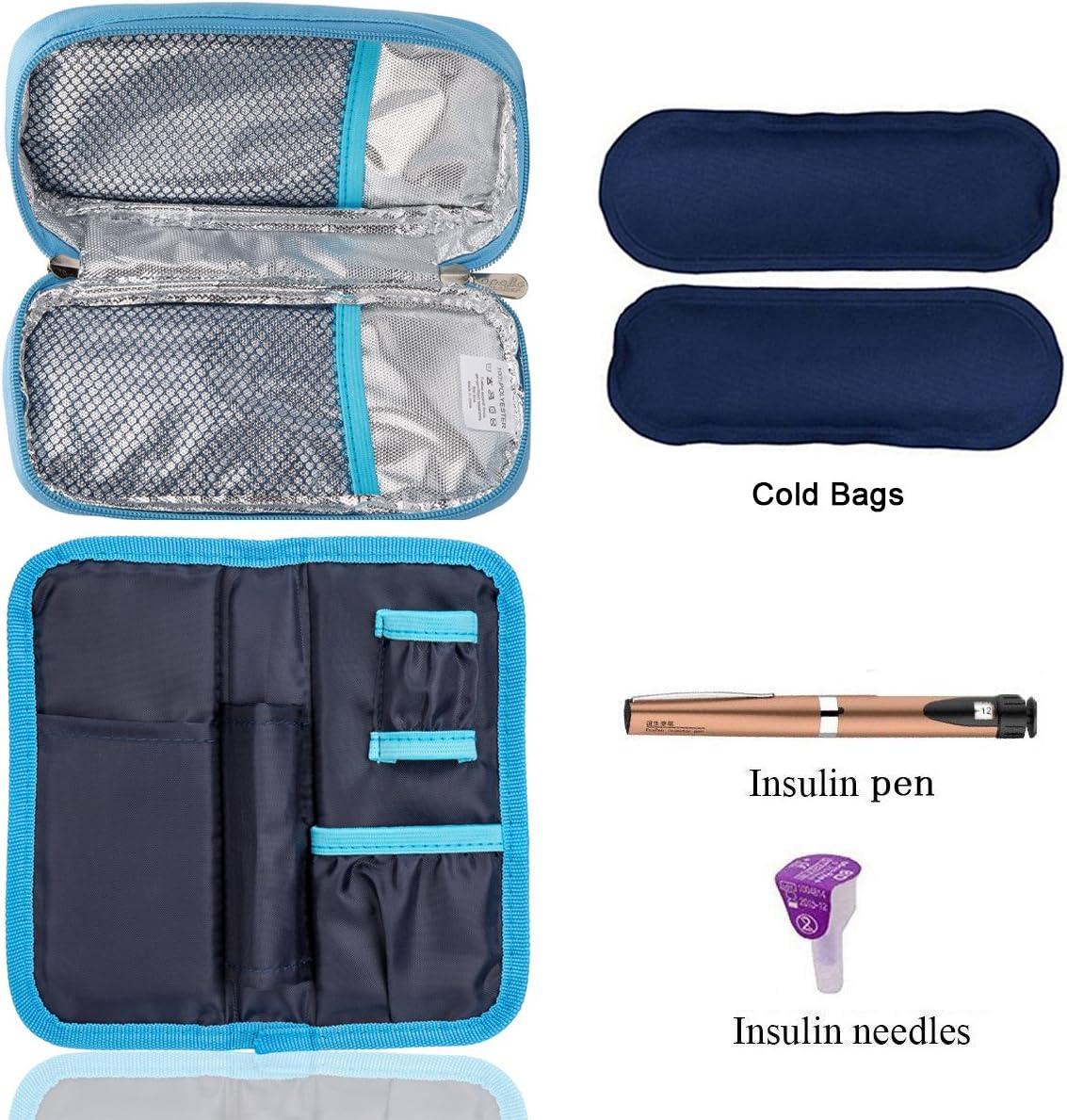 Diabetic Insulin Cooling Bag - On-the-Go Insulin & Medication Case with ...
