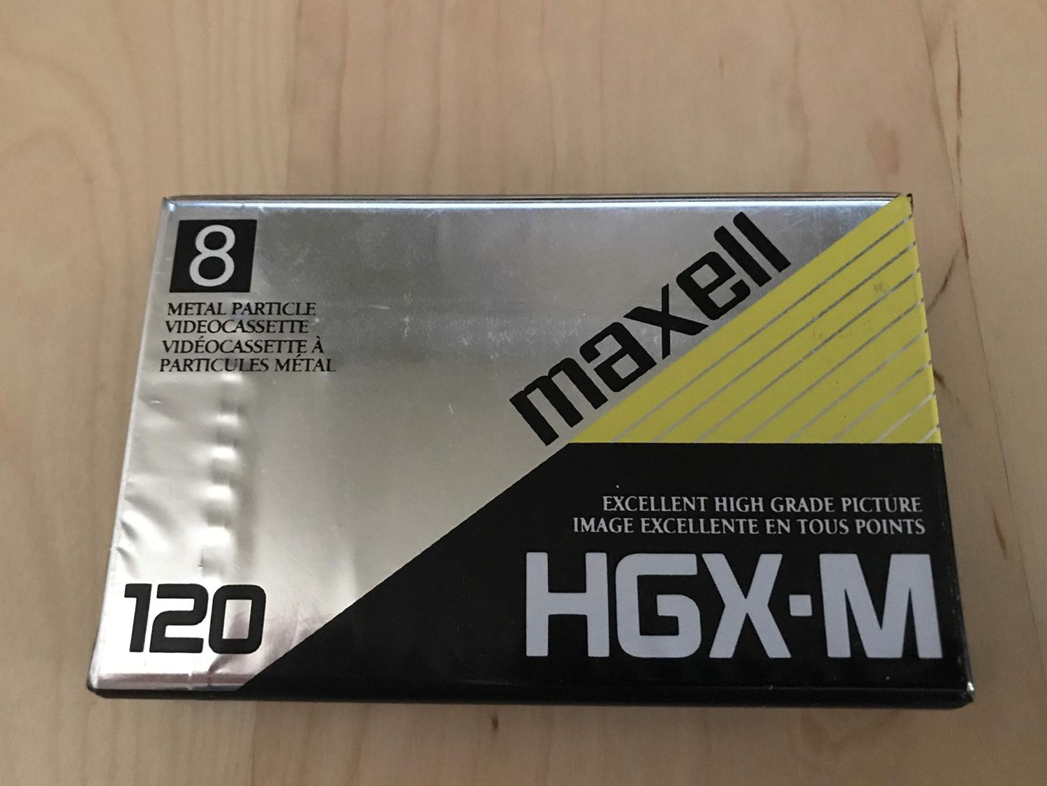 Maxell HGX-M 120 min 8mm High Grade Videocassette | Buy Now with Express International Delivery ...