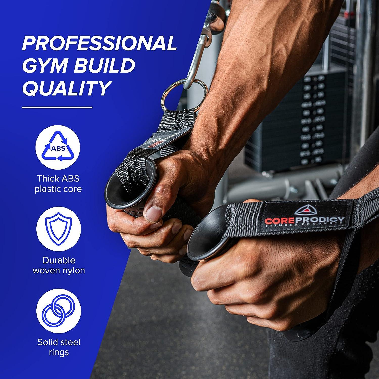 Core Prodigy Heavy Duty Exercise Handles for Cable Machines, Gym ...