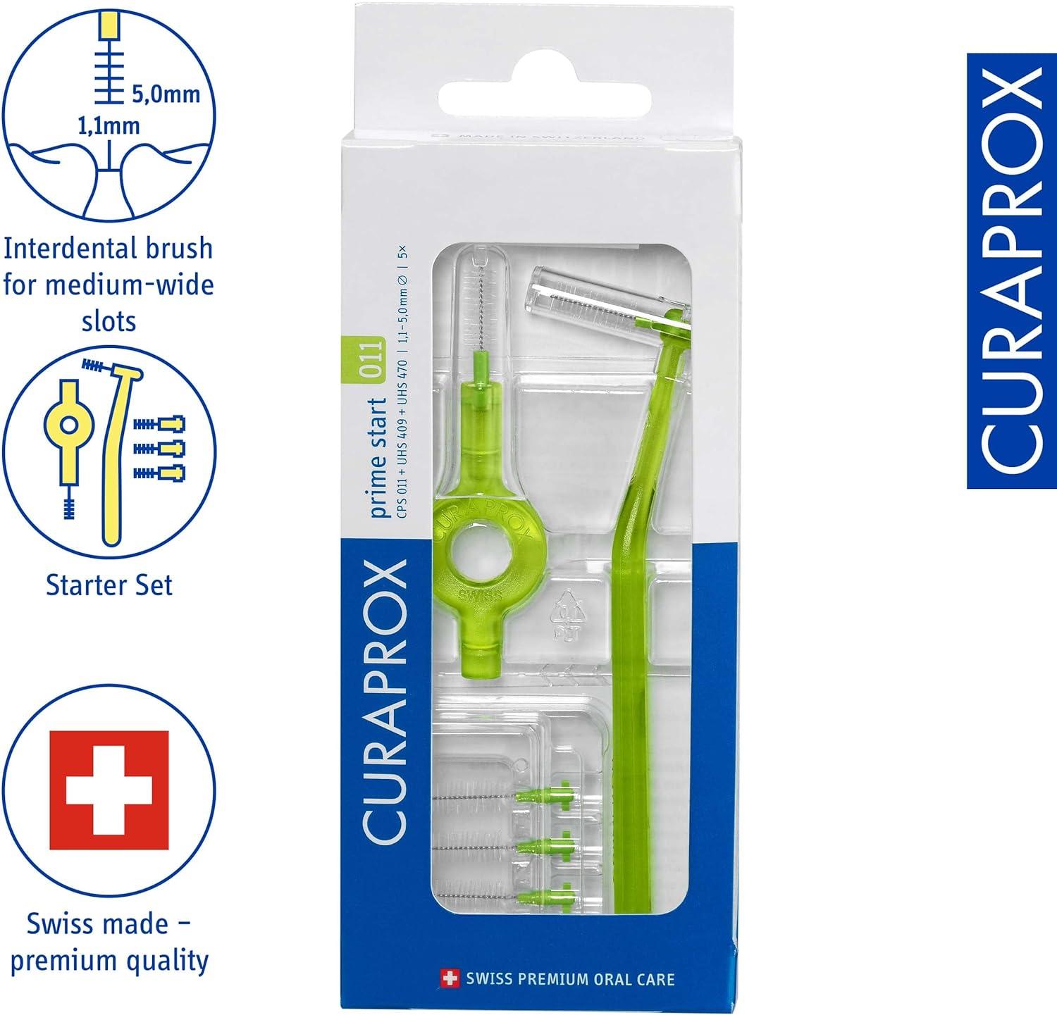 Curaprox Interdental Brush Set CPS 011 Prime Start - 5 Brushes Green 1 ...