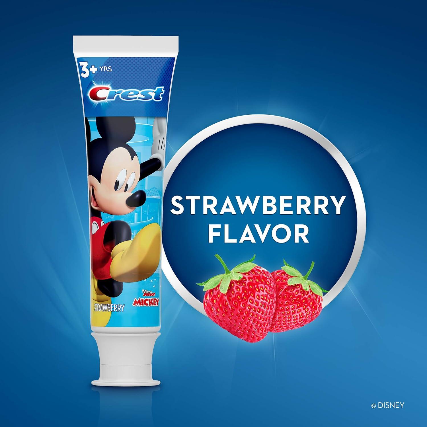 Crest Kids Mickey Mouse Strawberry Toothpaste 4.2oz (Pack of 6) | Ages ...